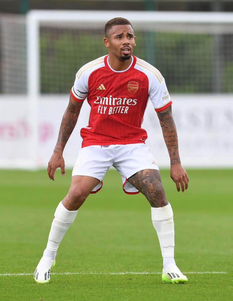 EPL World on Twitter: "📸 غابرييل خيسوس خلال المباراة الودية اليوم بين أرسنال وواتفورد. https://t ...