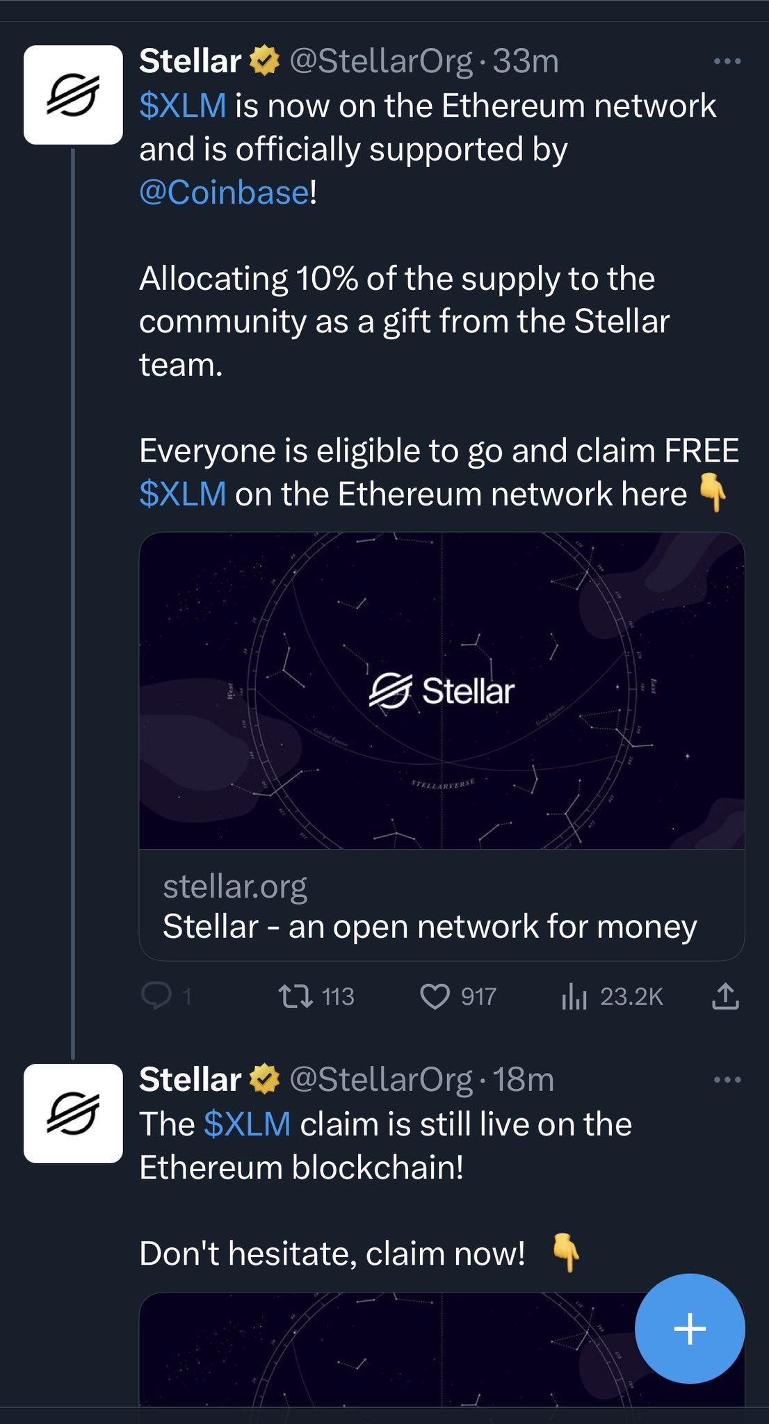 STΞLLΞR TRADING on Twitter: ". @StellarOrg is hacked. #XLM https://t.co/h6yEjHW24P" / Twitter