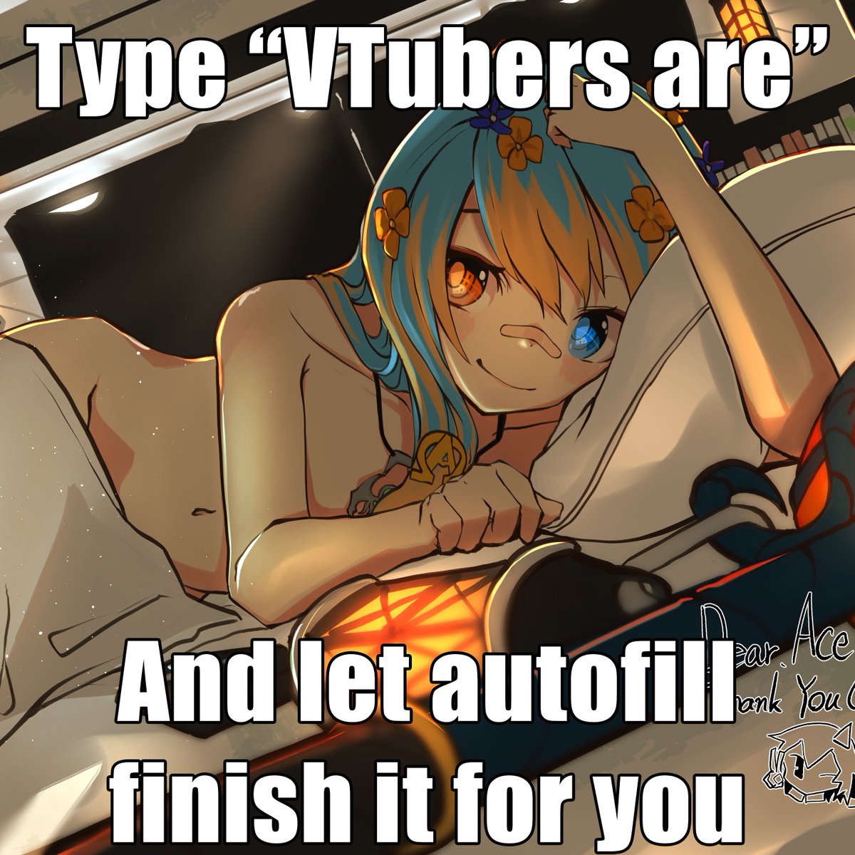 Ace Ayune - Oracle VTuber 🌅 on Twitter: "What does it say~? 👀 #Vtuber | #Vtubers https://t.co ...