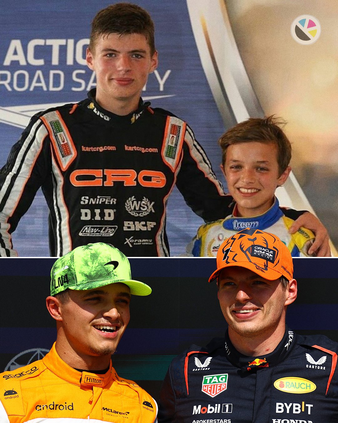 SportsCenter on Twitter: "10 years after this karting photo was taken, Max Verstappen and Lando ...