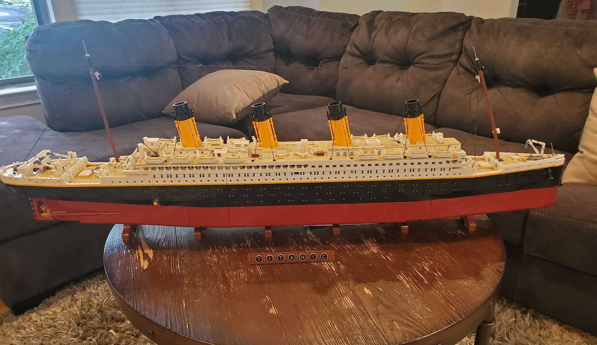 Lego Titanic Model Sinking