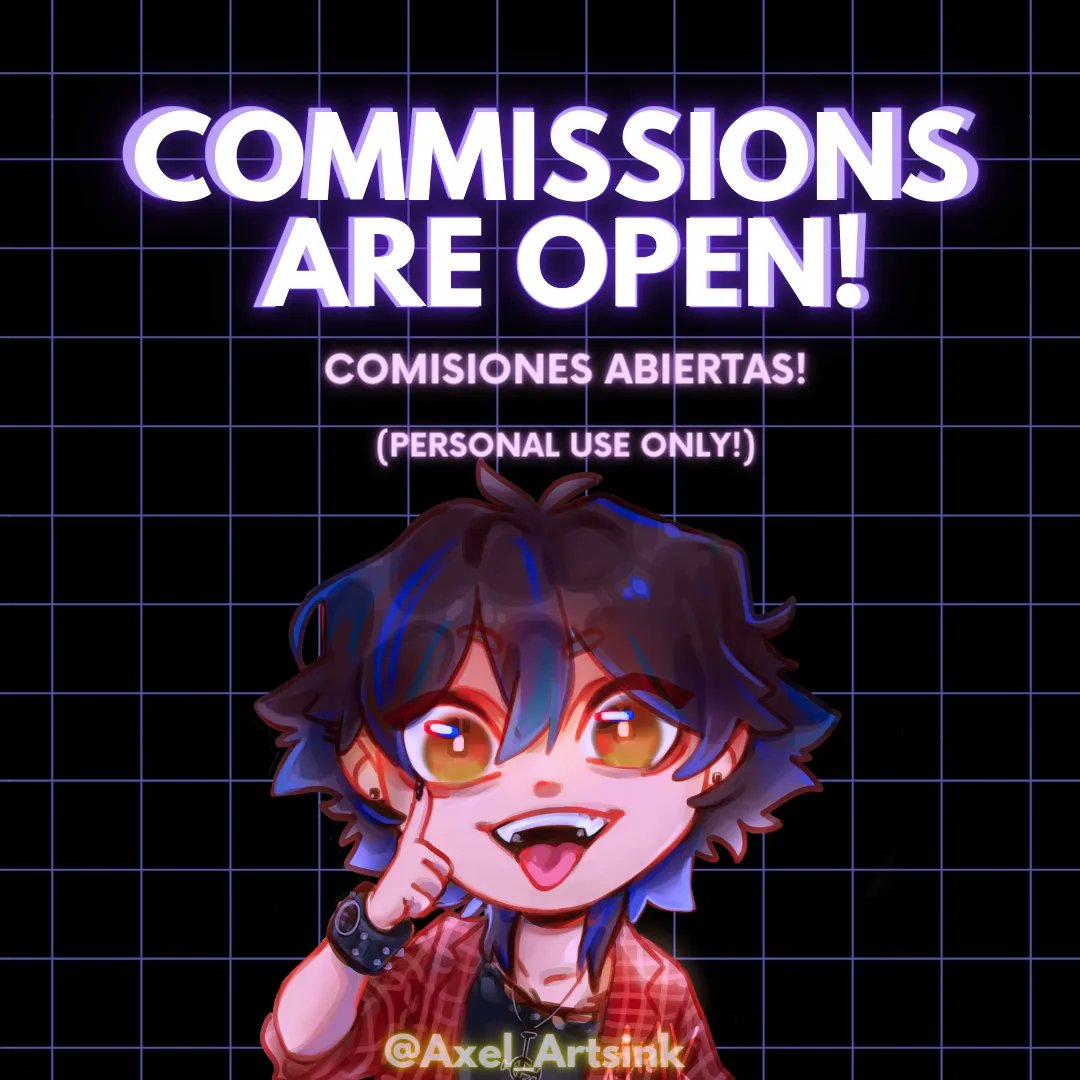 𝔸𝕩𝕖𝕝 COMMS OPEN on Twitter: "Hello! This is just a post with my commissions info https://t.co ...