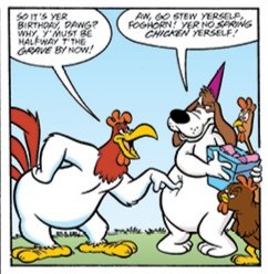 Brian Kennedy on Twitter: "This Foghorn Leghorn comic 'Old Dawg, New Tricks' really showcases ...
