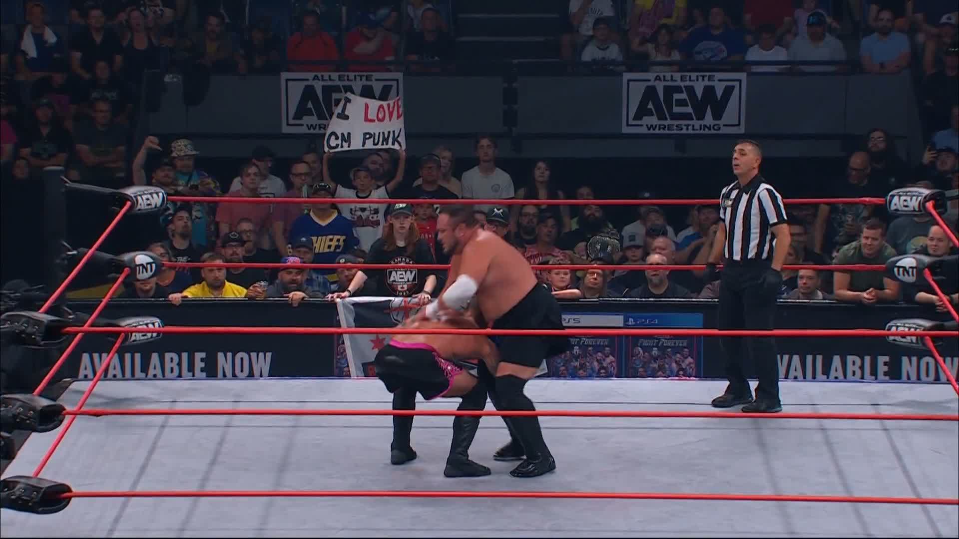 All Elite Wrestling on Twitter: "Samoa Joe tightens in the crossface with a secured s-grip ...