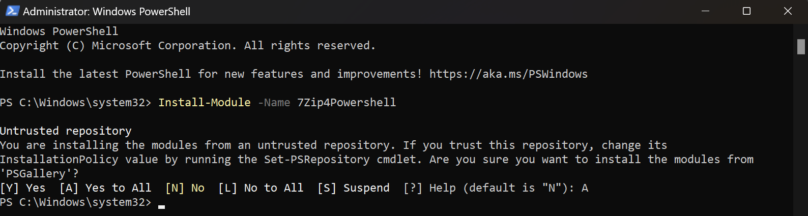 Barnacules Nerdgasm ™️ on Twitter: "Did you know there is a 7-Zip module for PowerShell to work ...