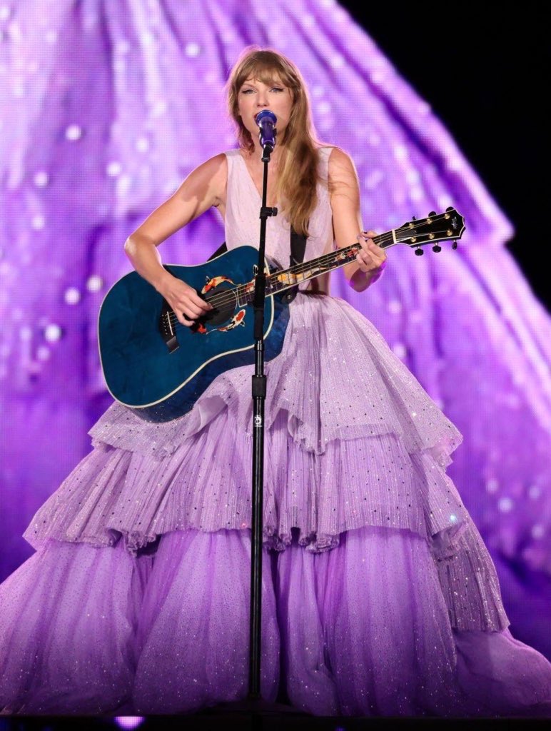 Taylor Swifts Pink Guitar