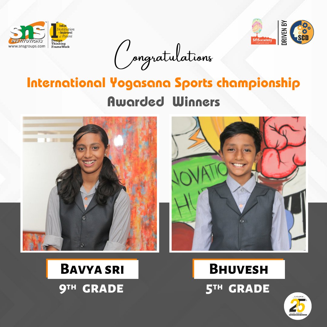SNS Institutions on Twitter: "Exciting announcement! Our SNS Academy students, Bavya Sri and ...