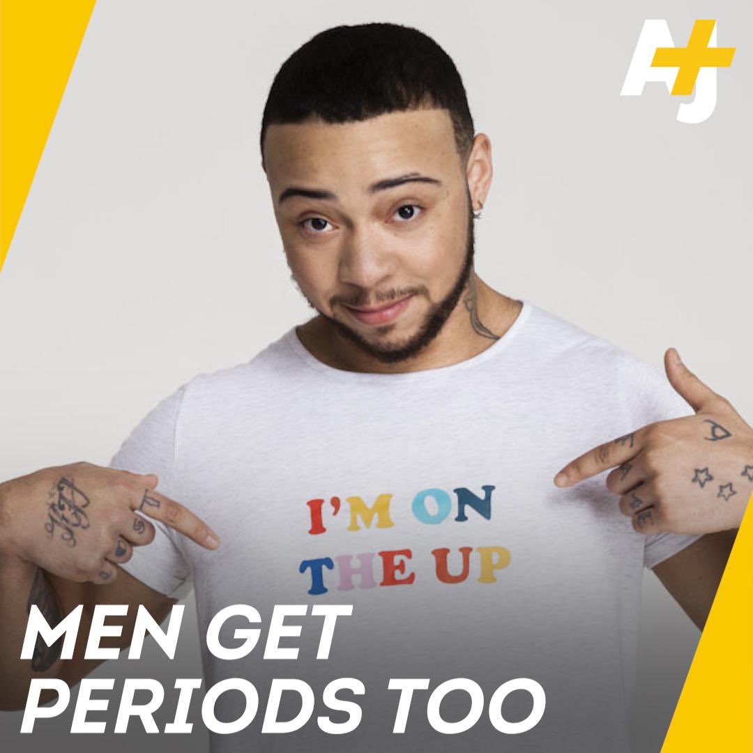 Oli London on Twitter: "Comment your reaction to this period campaign ‘Men Get Periods Too’ ⬇️💬 ...