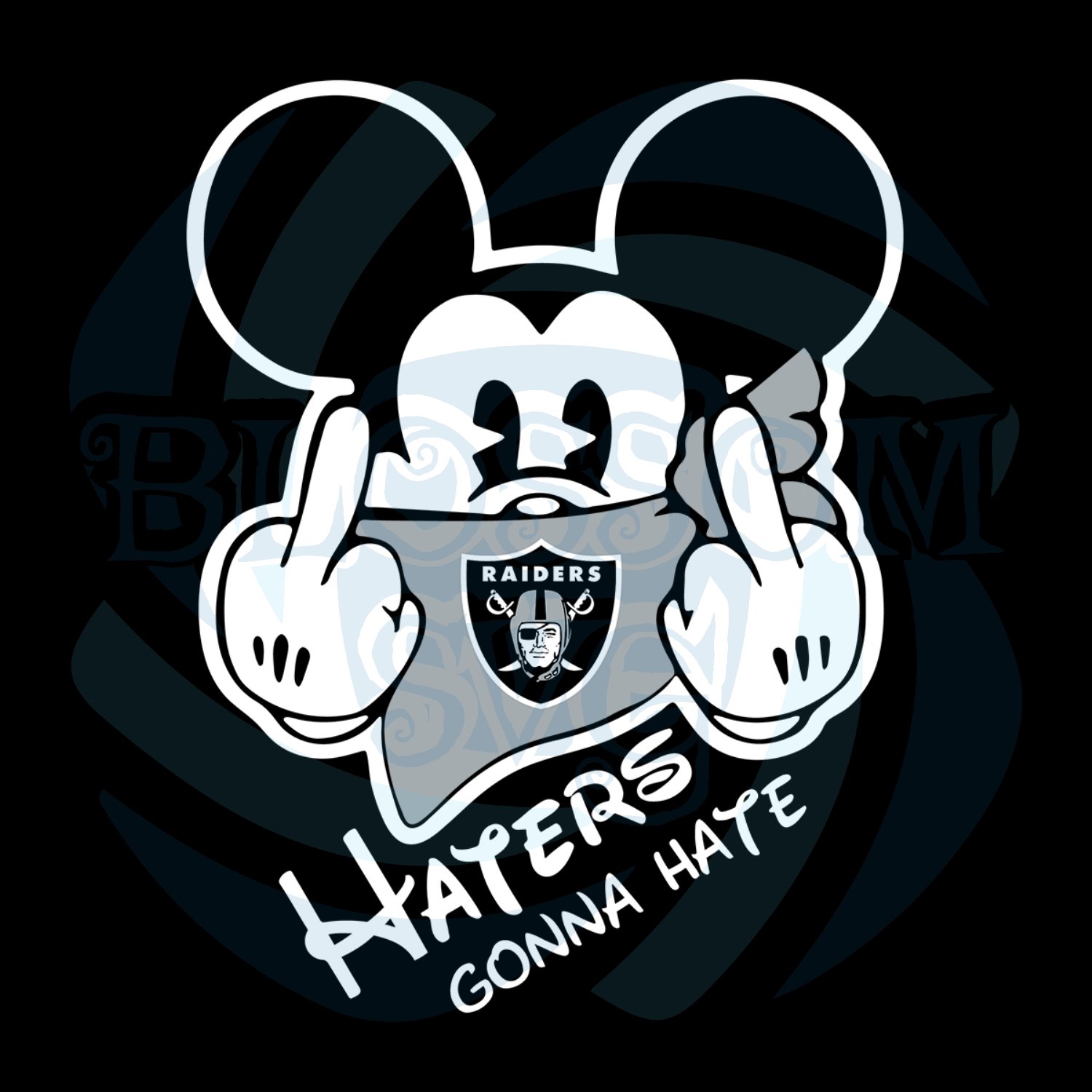 Raider Hater Logo 2004 NFL Denver Broncos & THE ZOO 850 KOA Radio