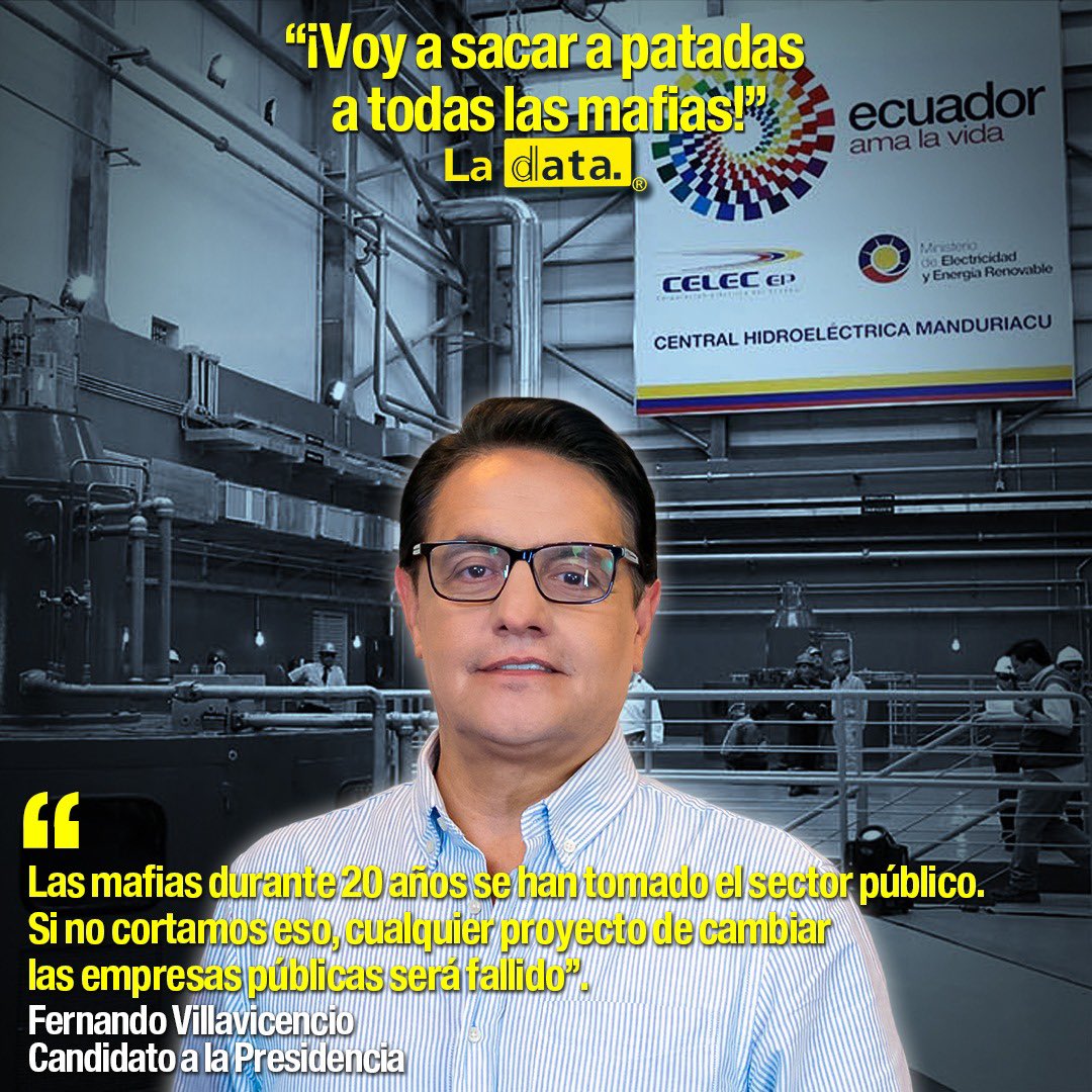 🇪🇨 La Data Ec on Twitter: "#Urgente “¡VOY A SACAR A PATADAS A TODAS LAS MAFIAS!” @VillaFernando ...