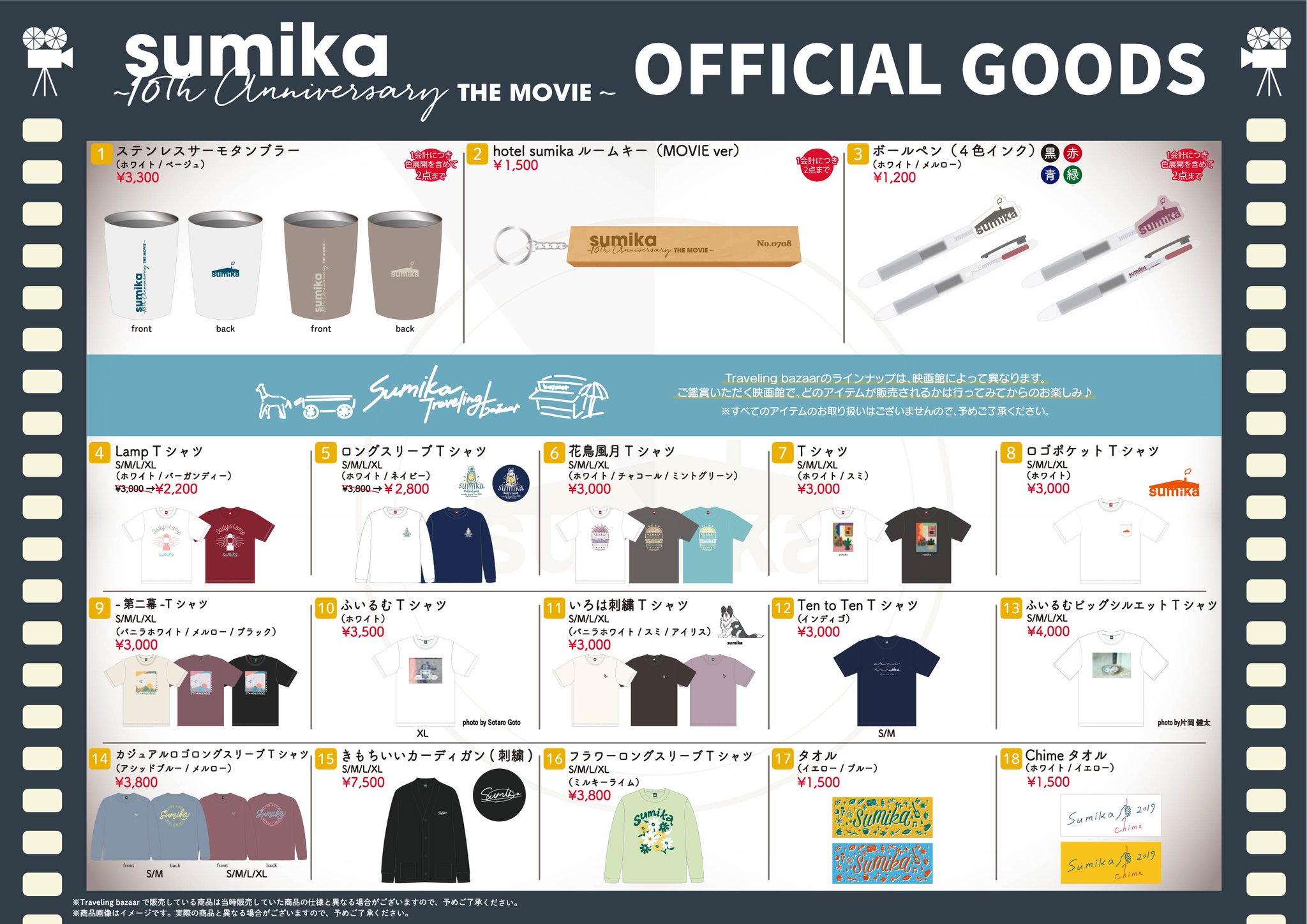 ライブ・ビューイング・ジャパン on Twitter: "【グッズ情報】 『#sumika』～10th Anniversary THE MOVIE～ 映画館でOFFICIAL GOODSを販売 ...