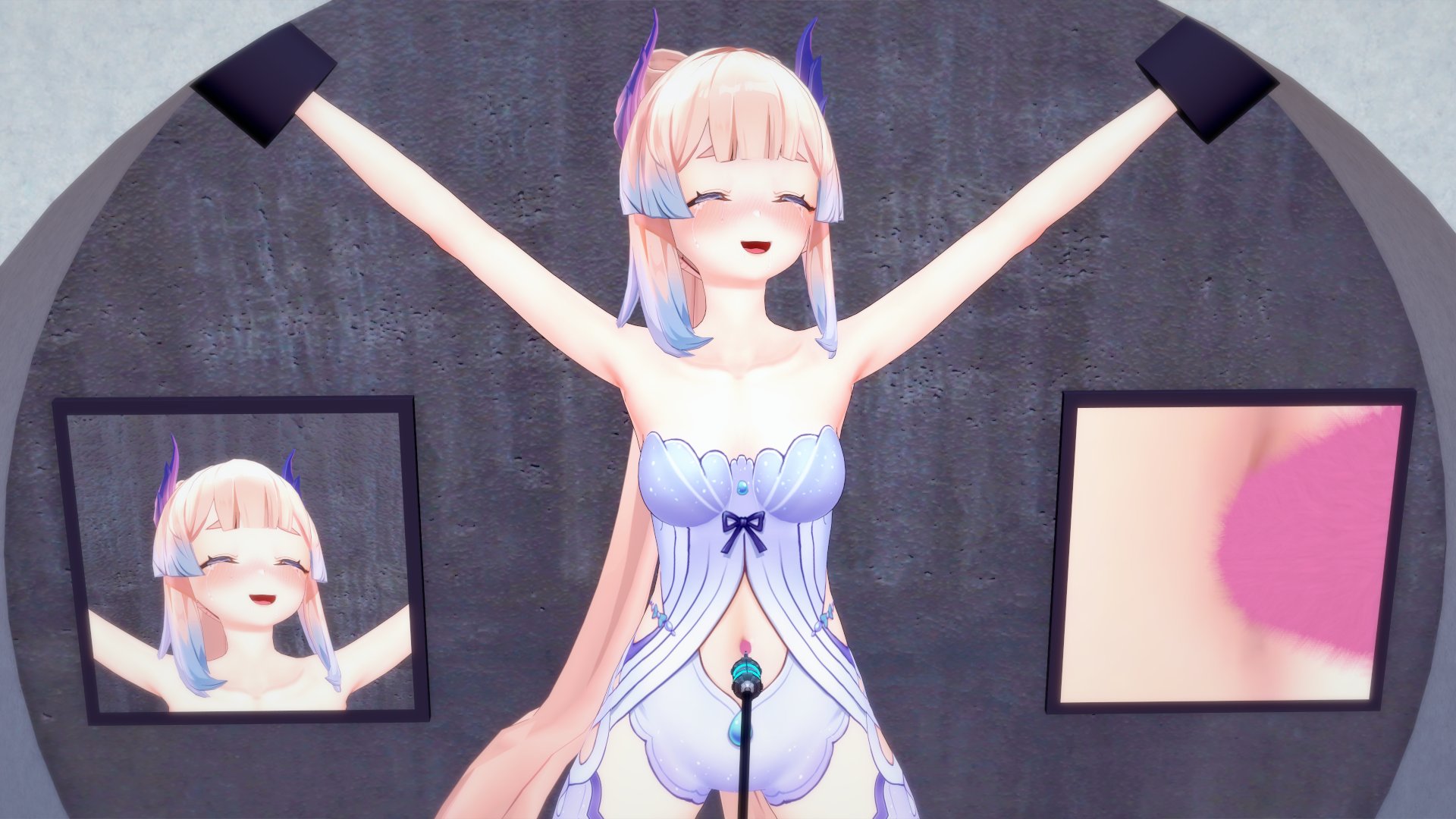 Beepity-a-boop on Twitter: "I re-revamped my Kokomi navel tickling animation from not too long ...