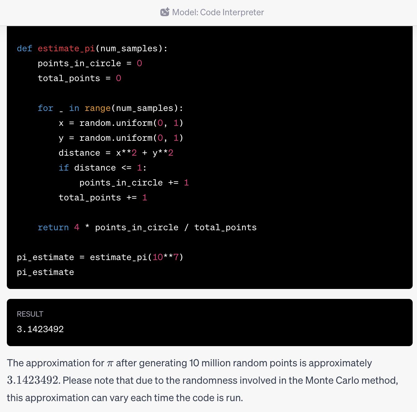 Robin Cole on Twitter: "Little experiment with the #chatgpt code interpreter - generate and ...
