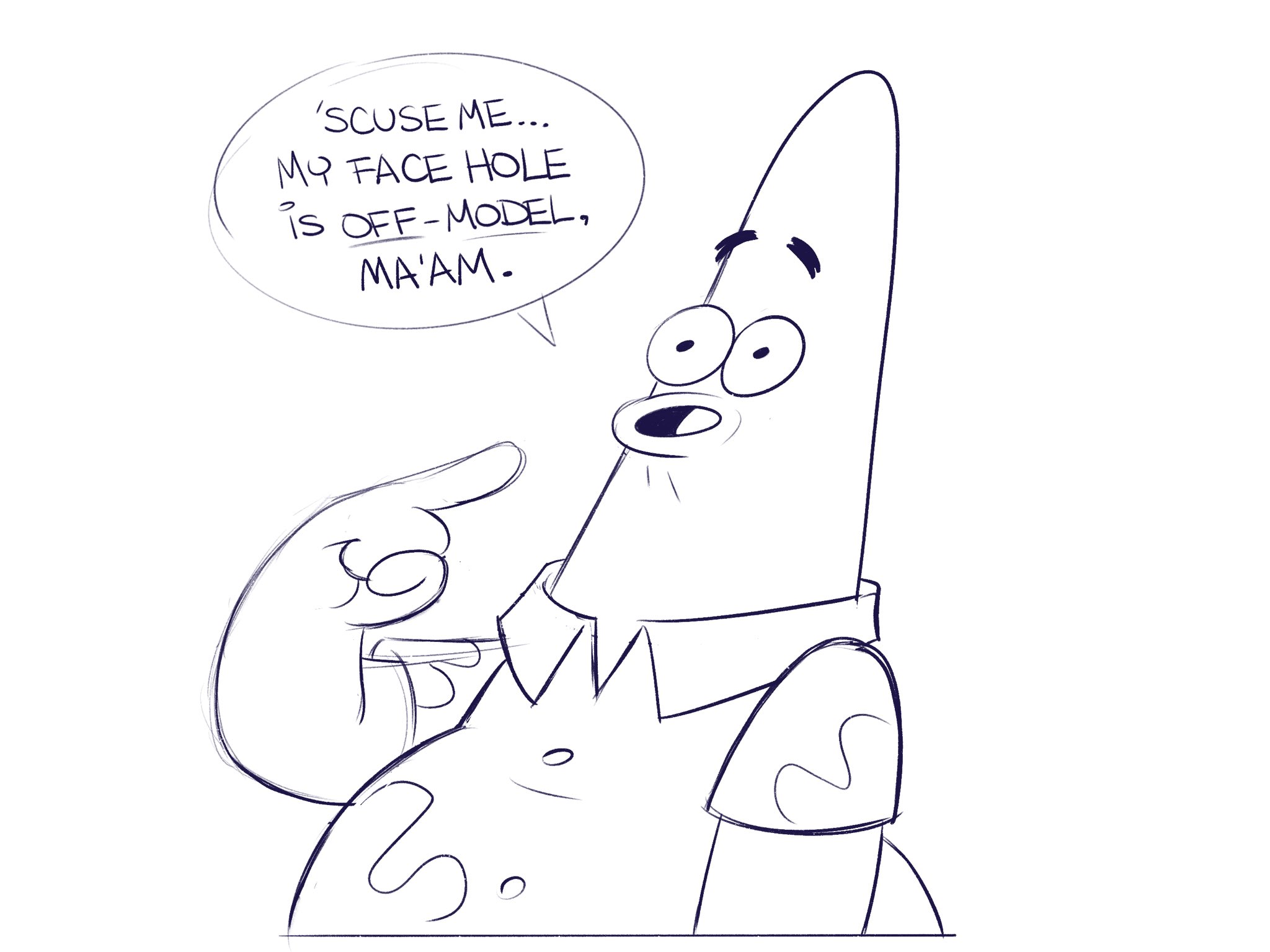 Surprised Patrick Star Face