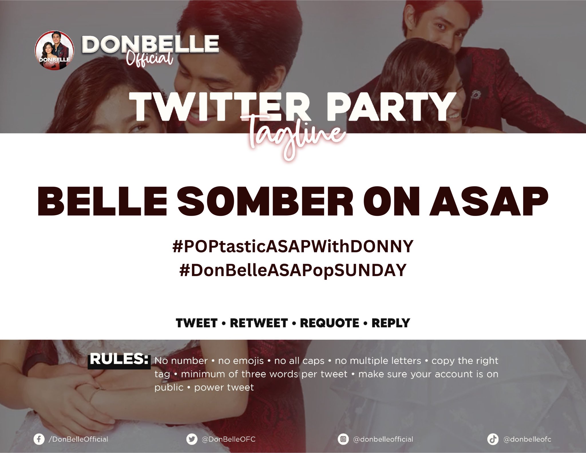 DonBelle Official on Twitter: "Makisaya with Donny and Belle together with their ASAP Family at ...