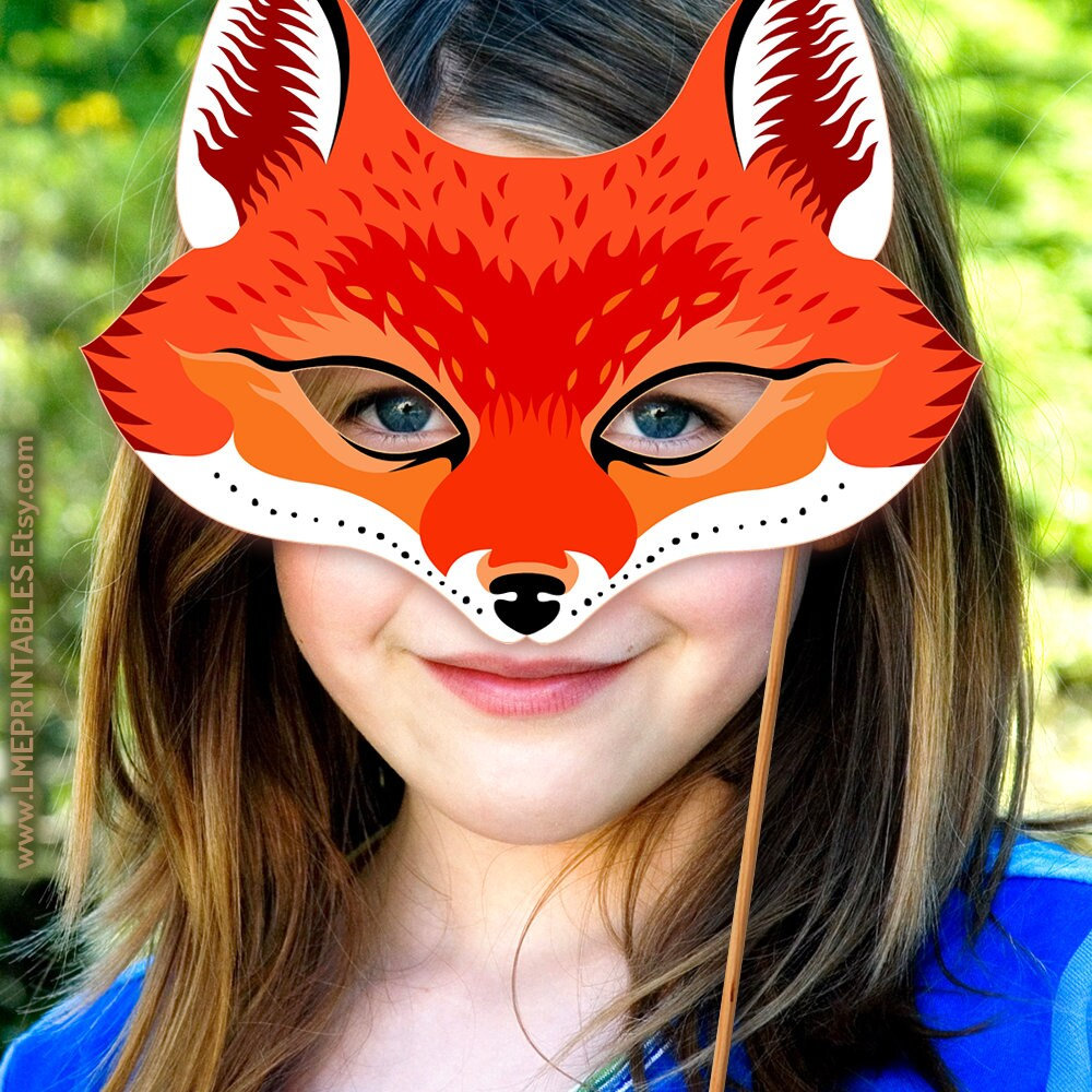 Printable Fox Mask