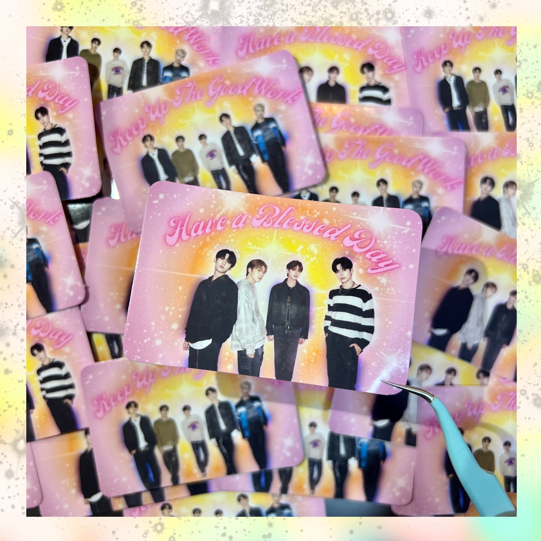 kristin⁰‐¹ on Twitter: " 𝓕𝓮𝓮𝓵 𝓫𝓵𝓮𝓼𝓼𝓮𝓭 𝓪𝓷𝓭 𝓫𝓮 𝓲𝓷𝓼𝓹𝓲𝓻𝓮𝓭 with these ZB1 stickers 😚 We’ll be giving ...