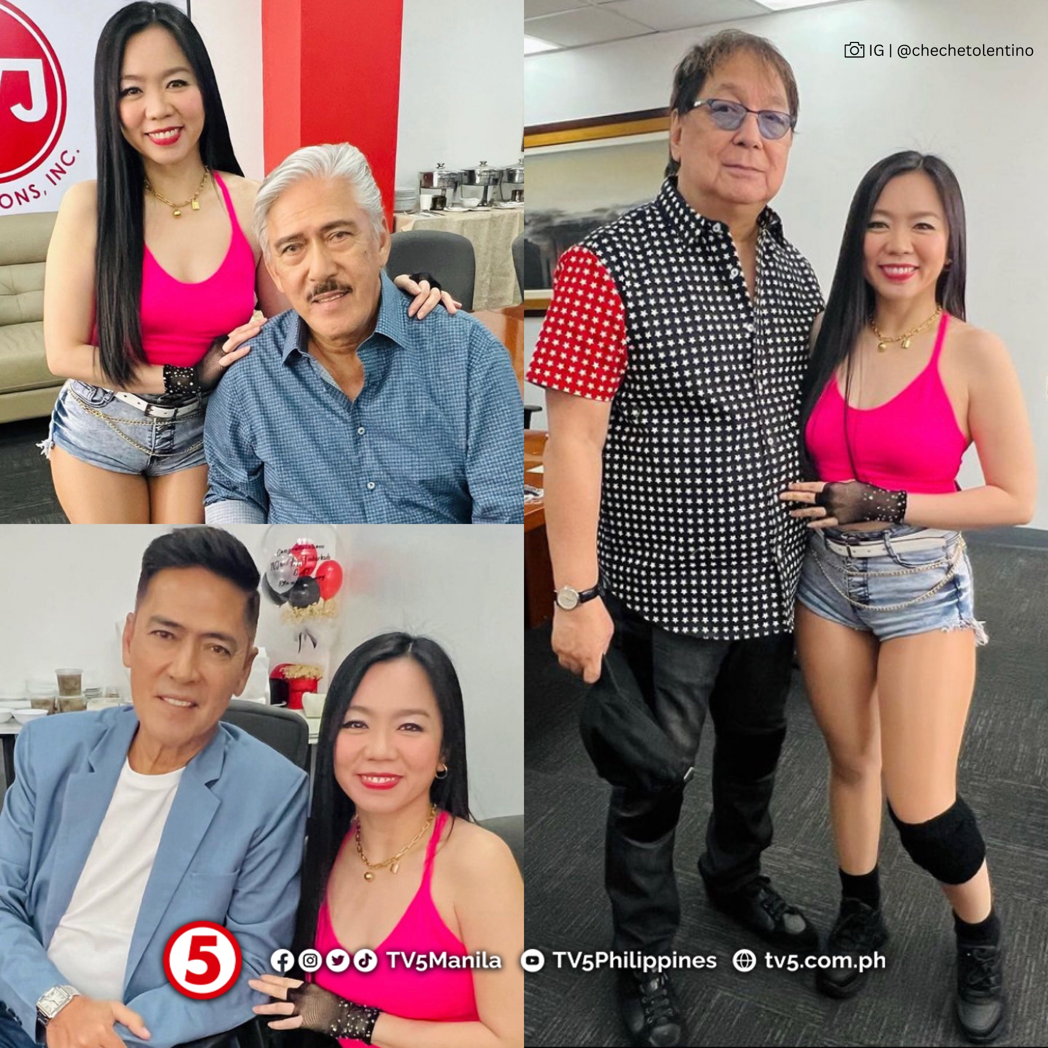 TV5 on Twitter: "Ibinahagi ni Sexbomb Cheche ang mga larawan niya kasama ang TVJ na kuha mula sa ...