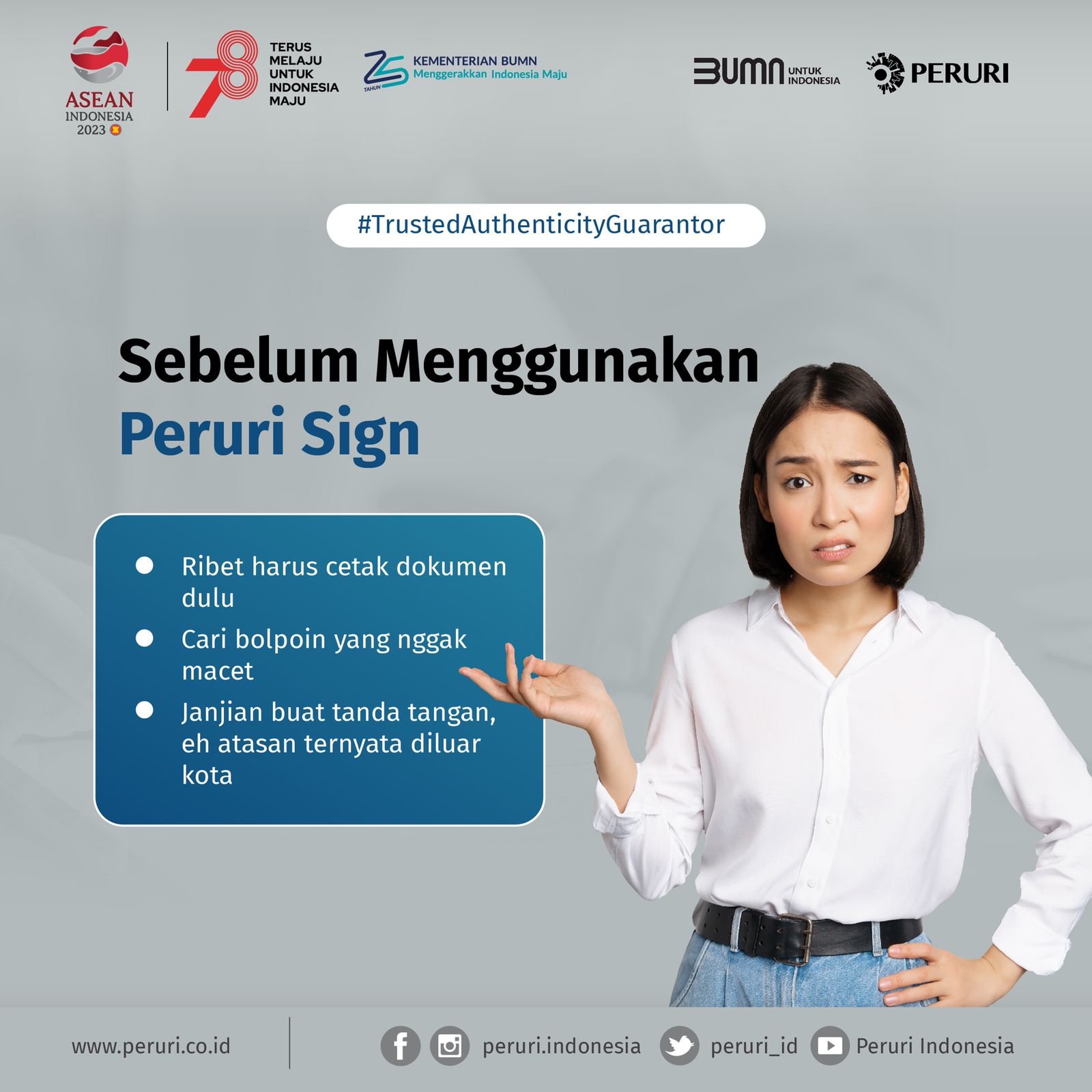 PERURI on Twitter: "Peruri Sign bisa memberikan kemudahan dalam membubuhkan tanda tangan. Tidak ...