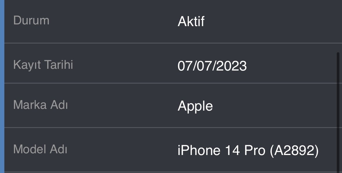 Batuhan on Twitter: "#btk 07.07.2023 tarihinde kayıt ettirdiğim telefonum 08.07.2023 tarihinin ...