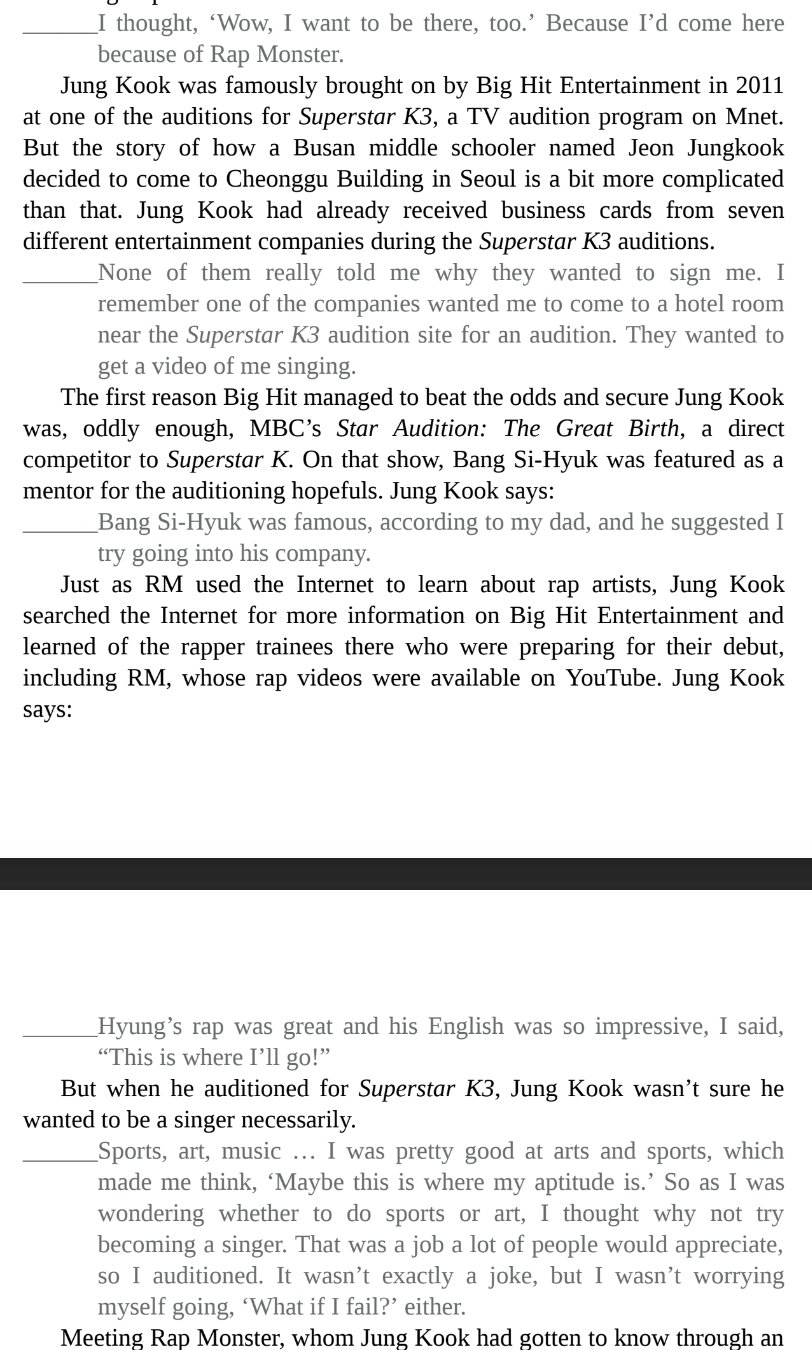 KNJ Fanpage .....(*SLOW*) on Twitter: "Jungkook said the reason he decided to sign with BigHit ...