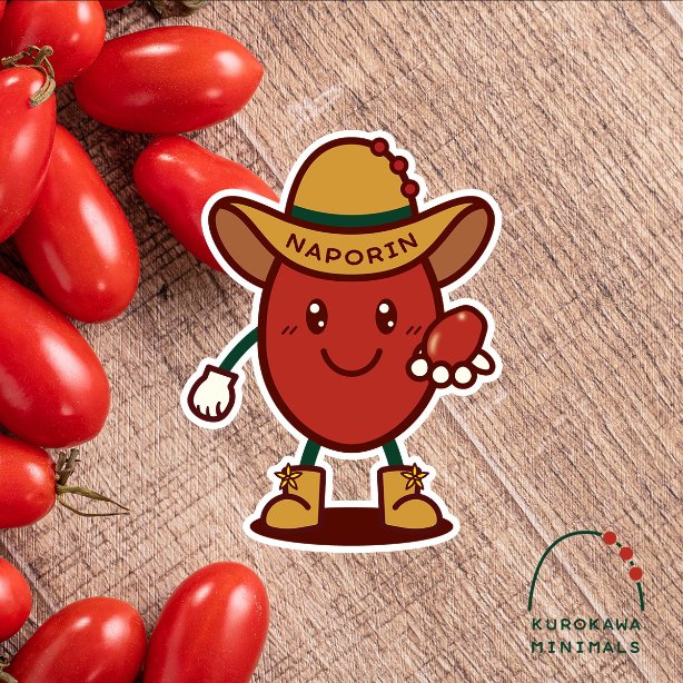 コドモダマシイ＠ロゴデザイン on Twitter: "山形の農場 黒川ミニマルズ様のキャラクター「ナポリン」の制作をさせていただきました。 お客様の原案をもとにして、ロッソナポリタンという ...