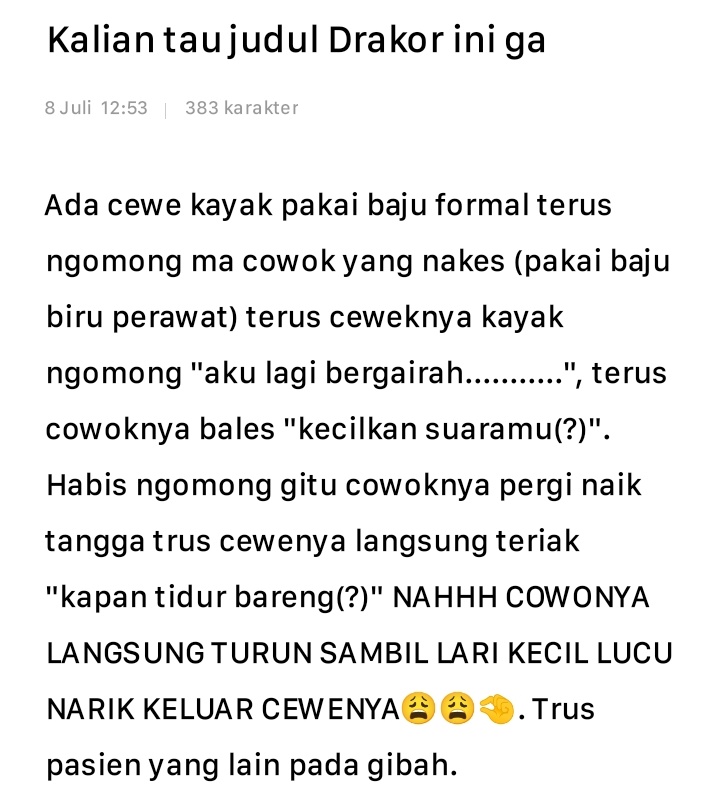 K-Drama Menfess on Twitter: "•kdm• bantu judul drakor! aku liatnya di reels Ig, jadi lupaa ...