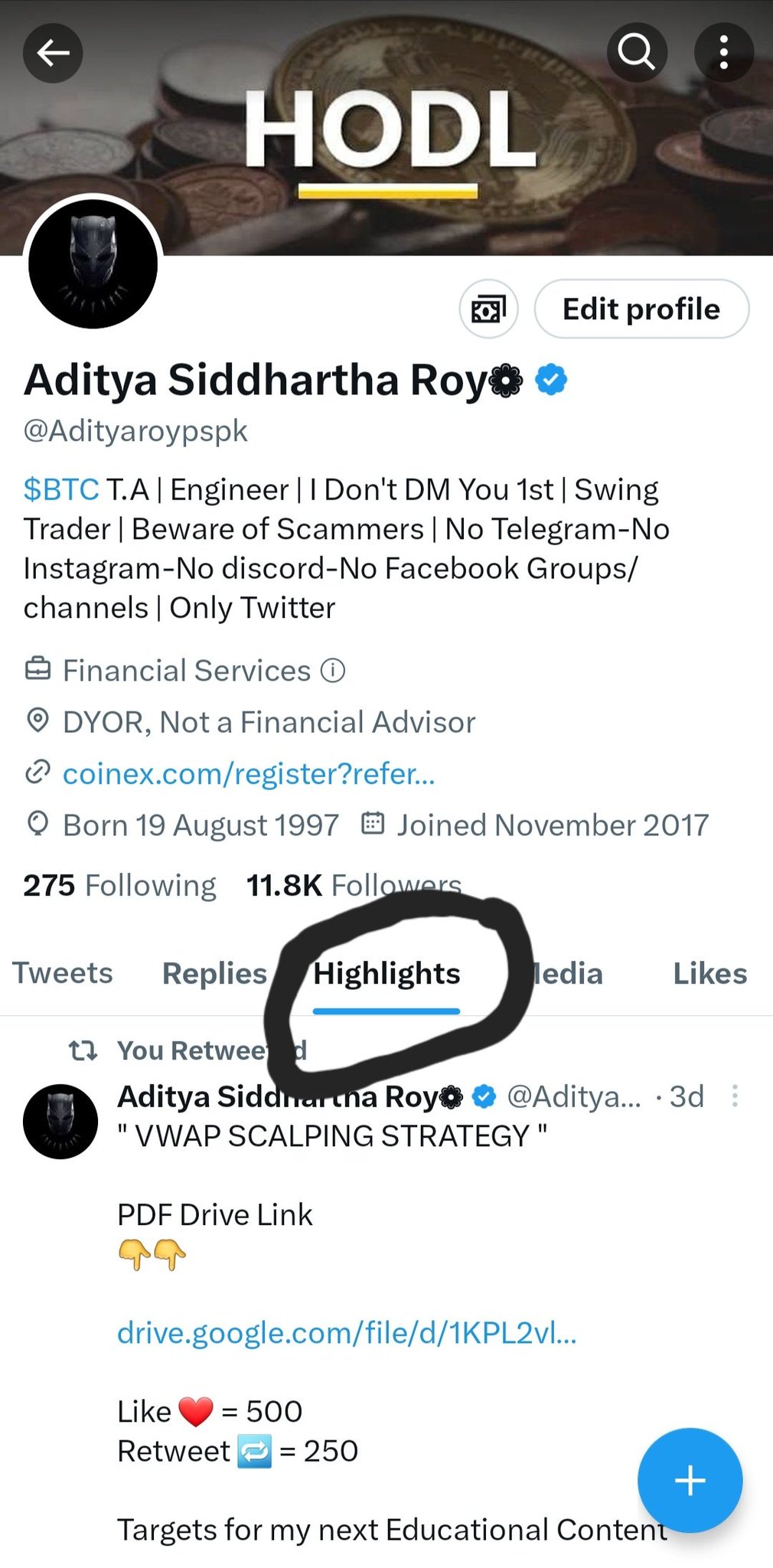 Aditya Siddhartha Roy on Twitter: "For all my #educational contents check out HIGHLIGHTS section ...