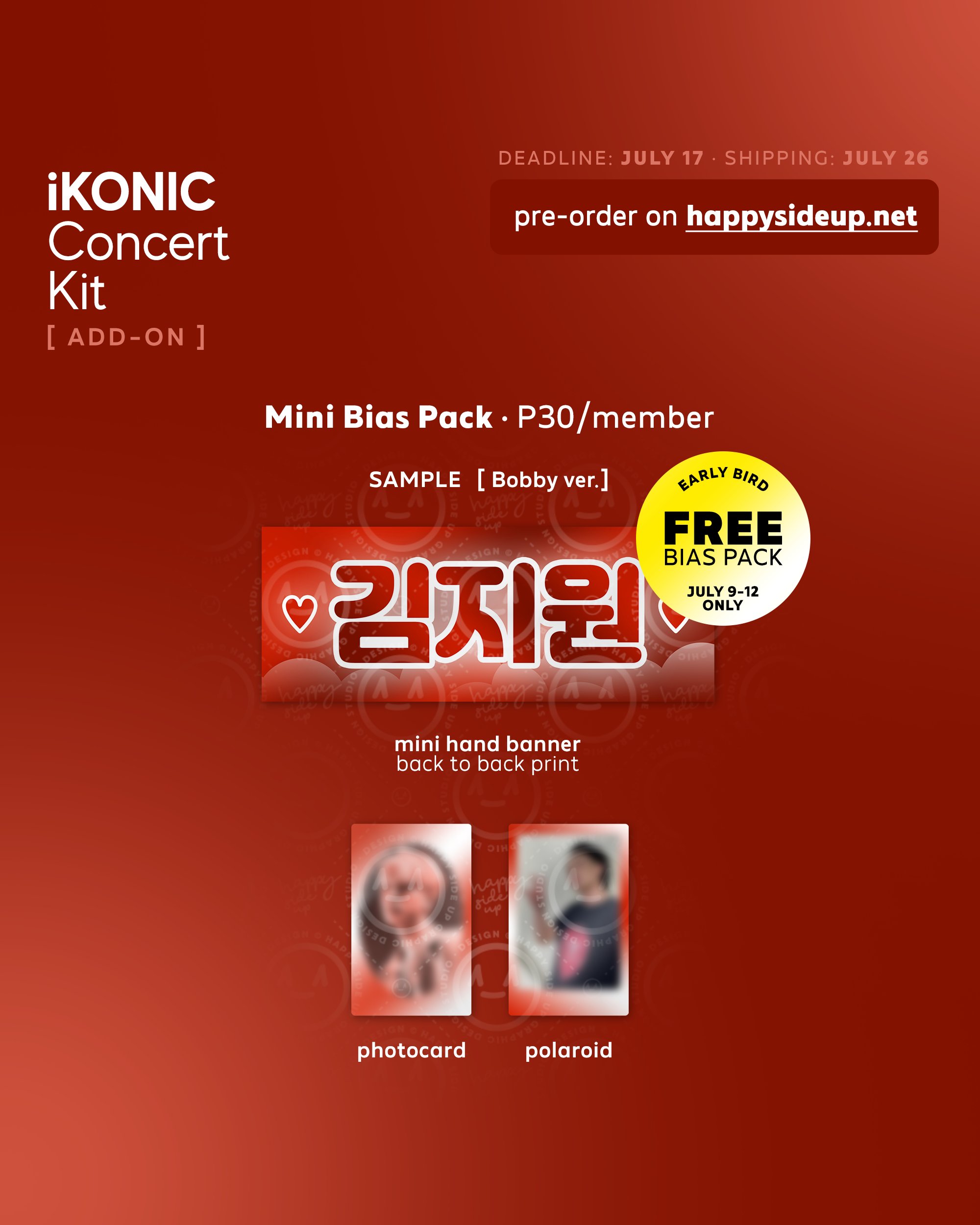 happy side up ☻︎ | txt ikon taeyeon tote bags on Twitter: "[ ️] ikonic concert kit pre-order ...