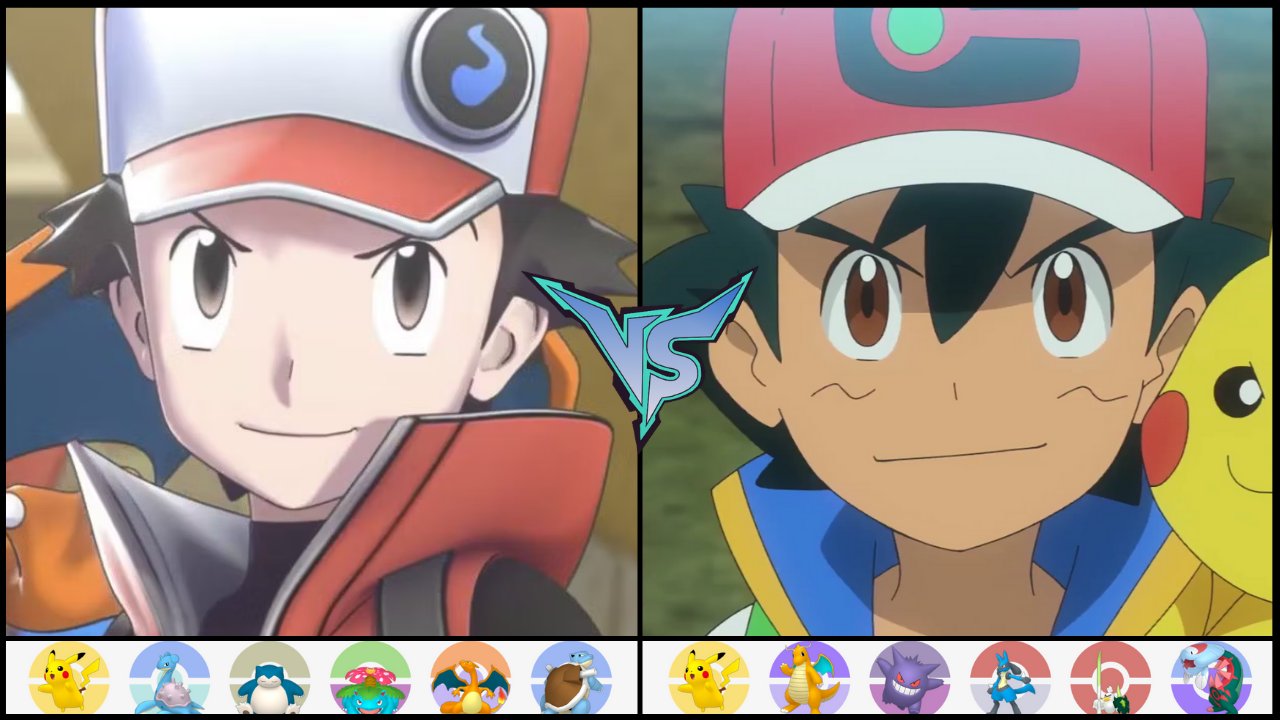 Ash Vs Red Battle