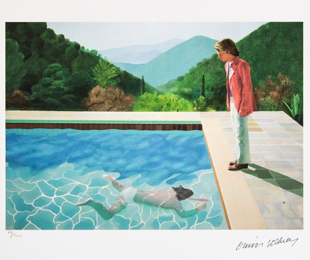 SantiagoArt on Twitter: "David Hockney's best-known painting is ...