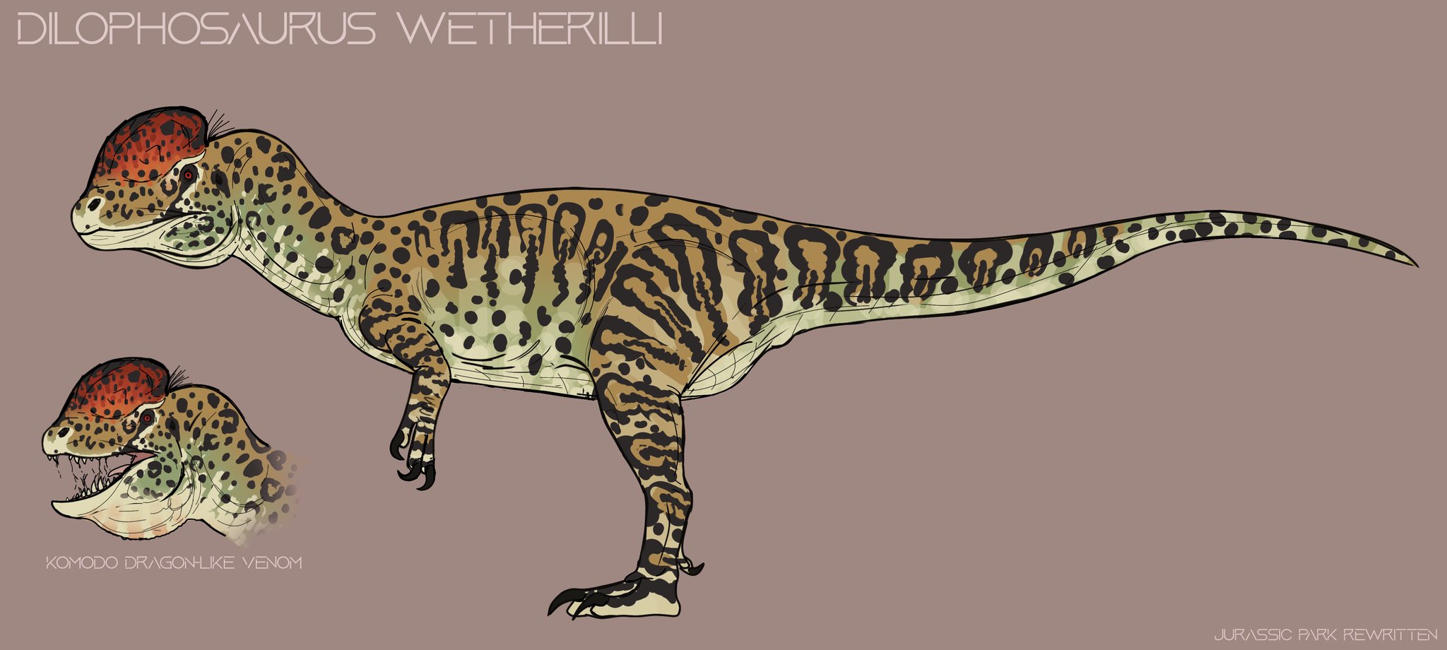 Dilophosaurus Jurassic Park Novel