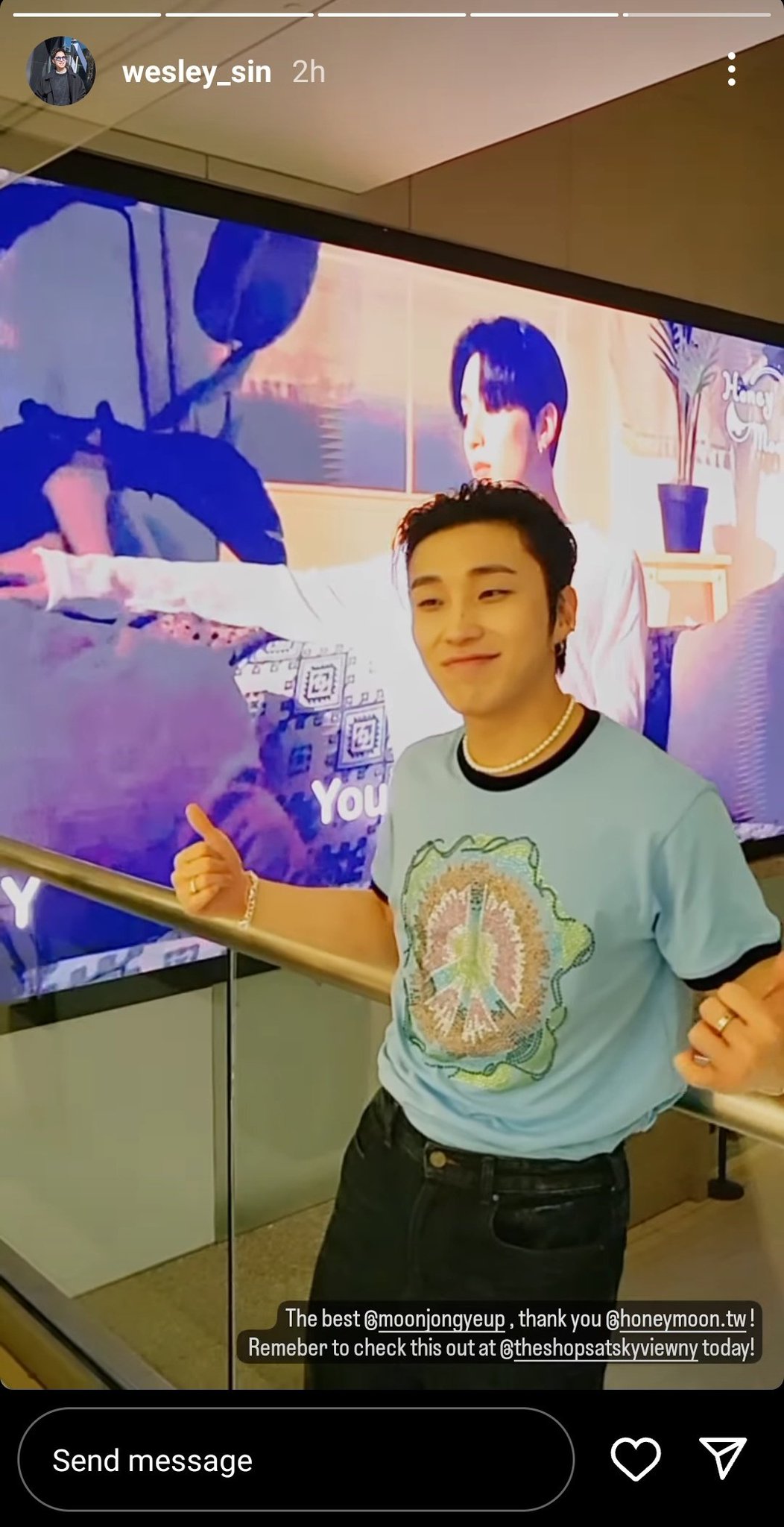 Moon Jongup News on Twitter: "[230709] wesley_sin Instagram Story Update with Jongup https://t ...