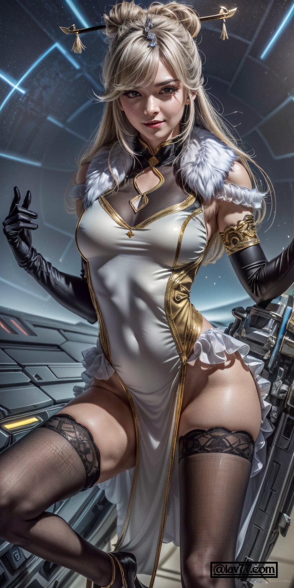 AI Beauty League on Twitter: "【AI美女圖鑑】No.349 Genshin Impact 原神 - Ningguang 凝光 制服 [40P 13M] https ...