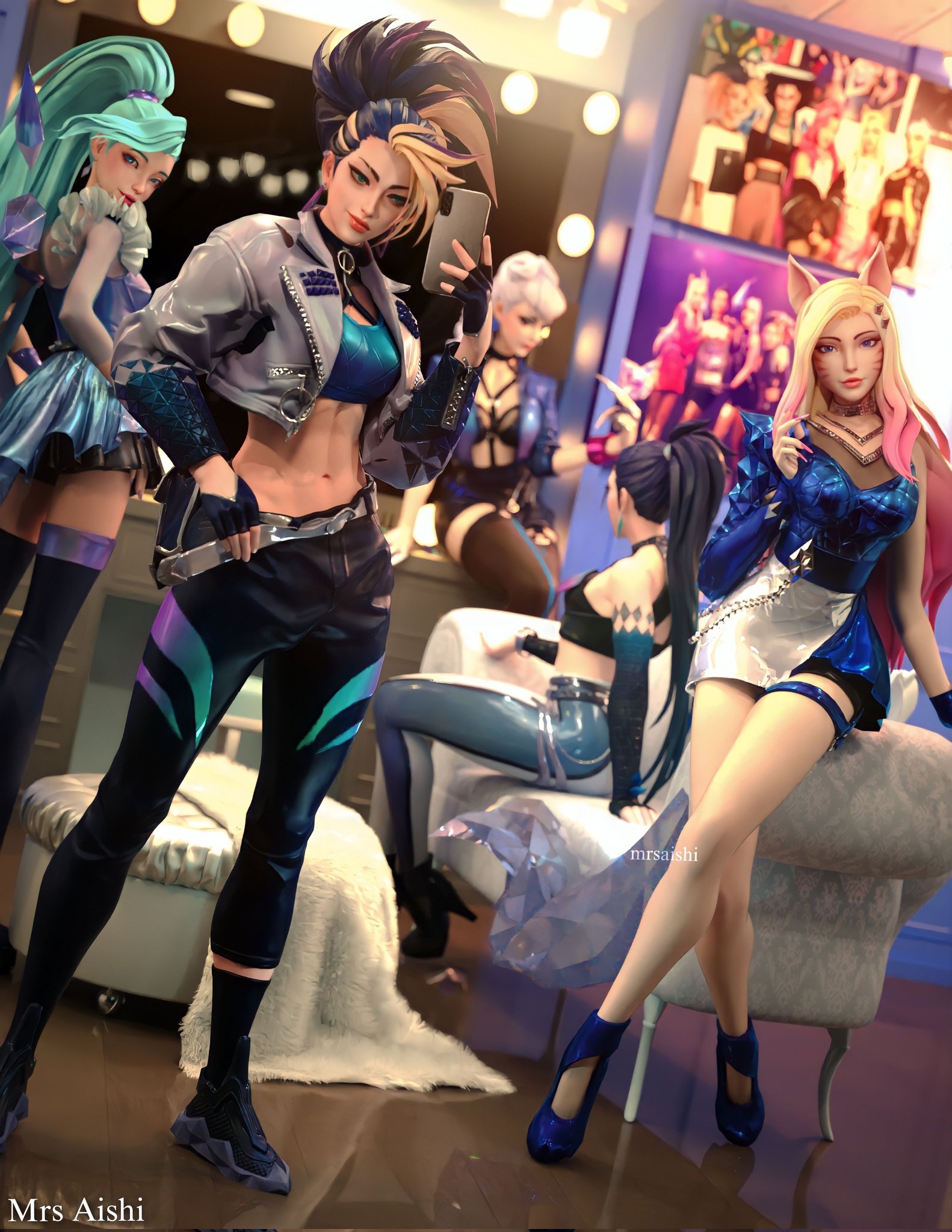 𝐀𝐢𝐒𝐡𝐢💕 on Twitter: "Repost, KDA ALLOUT ~~~~ Models by @SokuRabbit Credit me if you repost ...