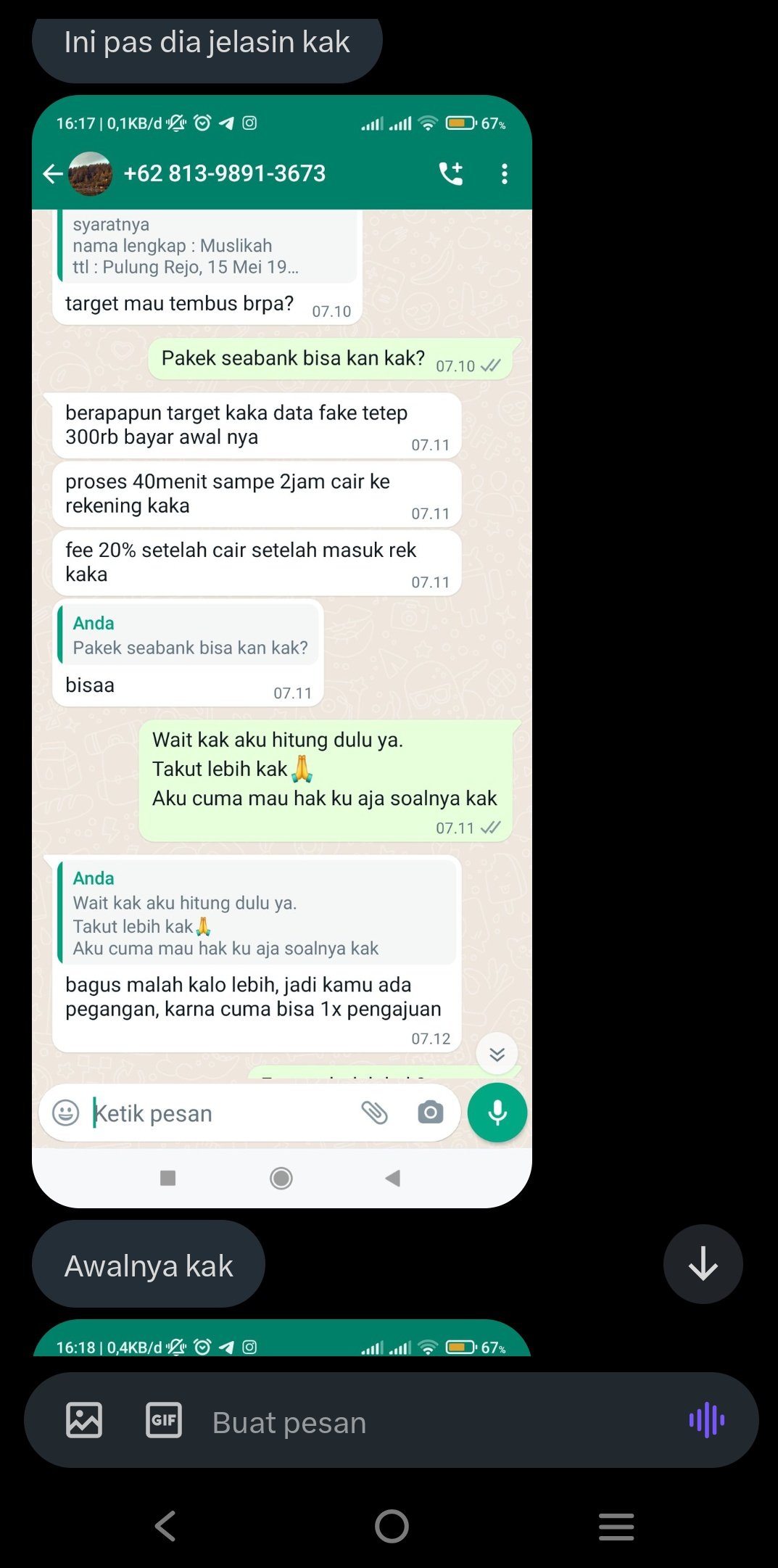 spill_akunpenipuan on Twitter: "#ceritapenipuan Hati2 dengan embel2 jasa buat nge bantu kena ...