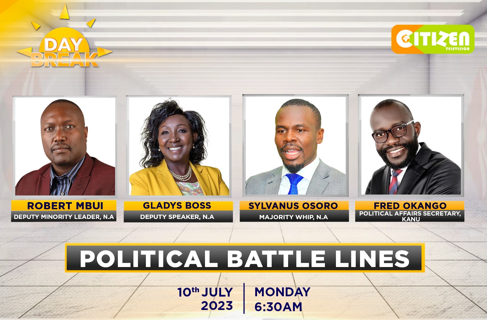Citizen TV Kenya on Twitter: "On #DayBreak this Monday: Azimio coalition is seeking 10M ...