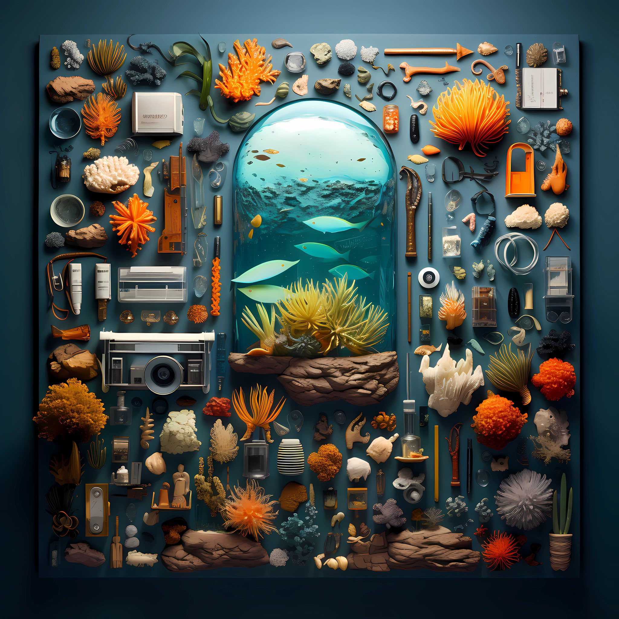 ObeyAi on Twitter: "‘Knolling’ This prompt is so cool and so different 🙌 Description: ‘Knolling ...