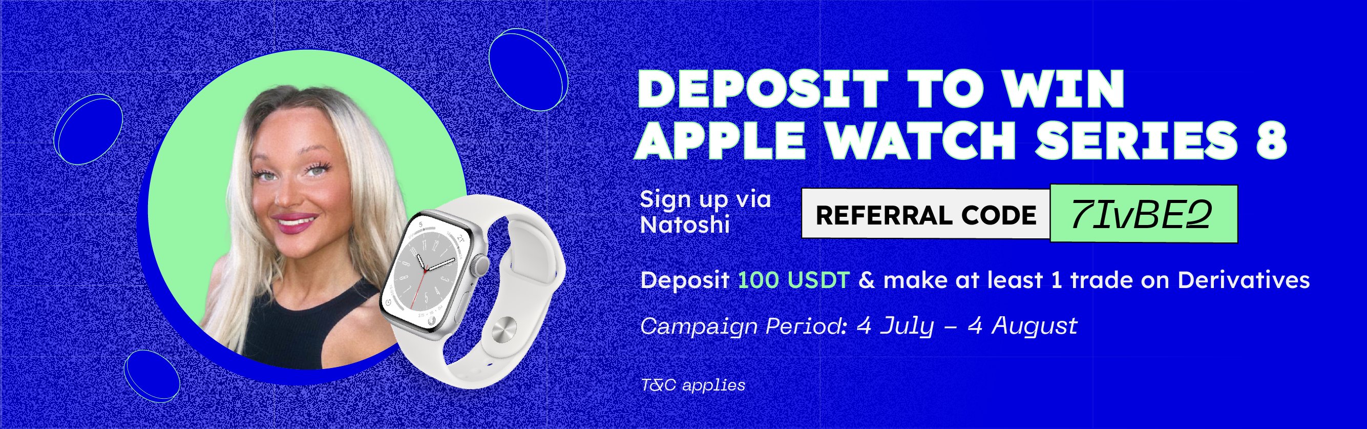 Natoshi on Twitter: "🤩YOU HAVE THE CHANCE TO WIN A APPLE WATCH SERIES 8 Bitflex: https://t.co ...