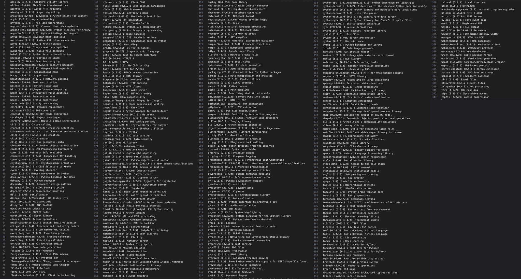 Gavriel Cohen on Twitter: "ChatGPT Code Interpreter can access over 300 python packages. Here's ...