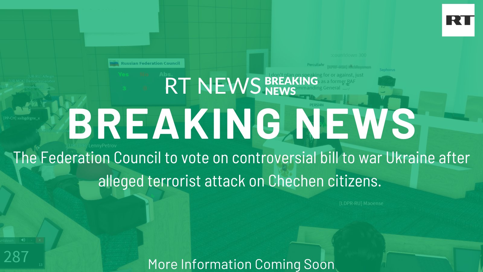 RobloxRT on Twitter: "A last minute bill introduced before the Federation Council session would ...