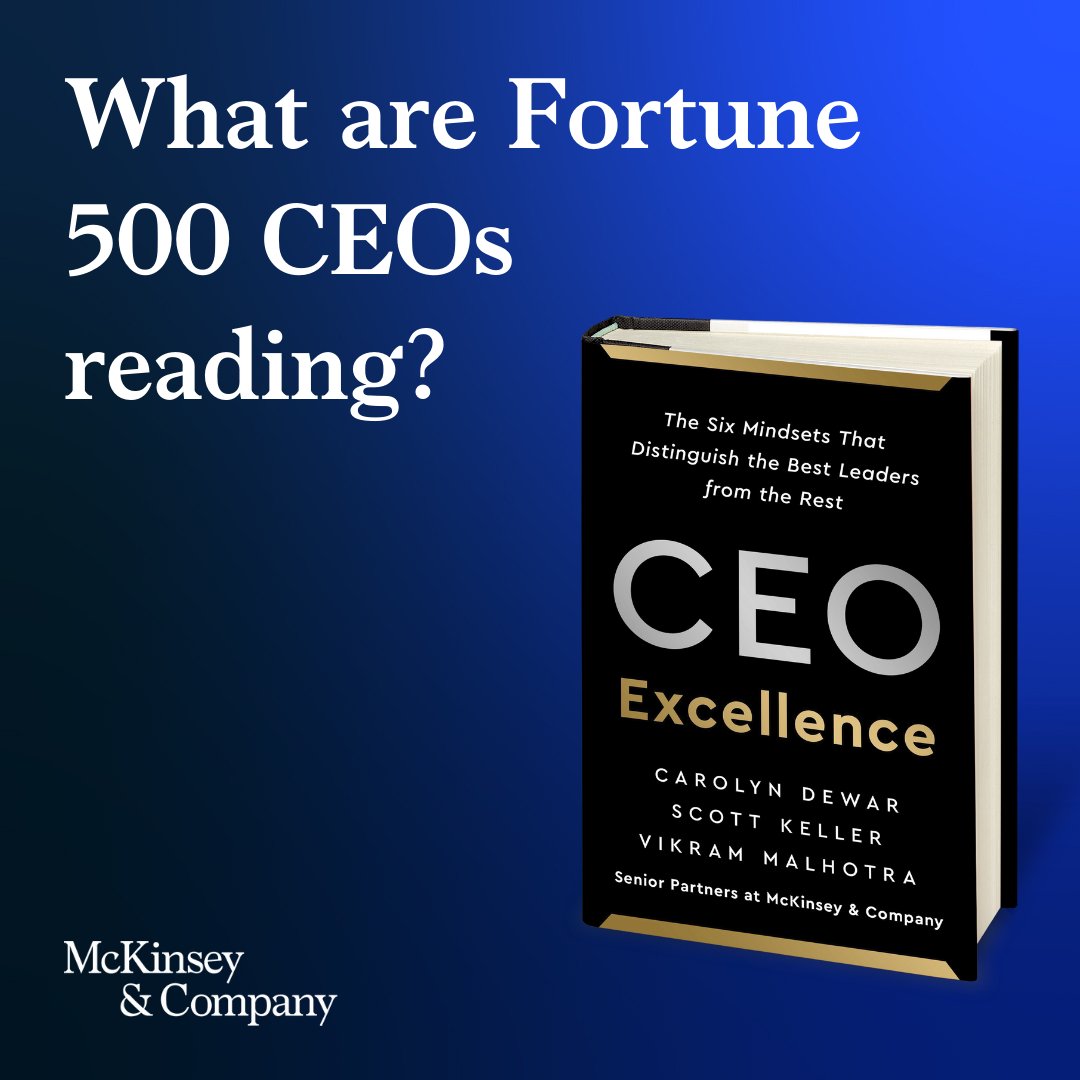 McKinsey & Company on Twitter: ".@Fortune recently surveyed Fortune 500 CEOs and asked them ...