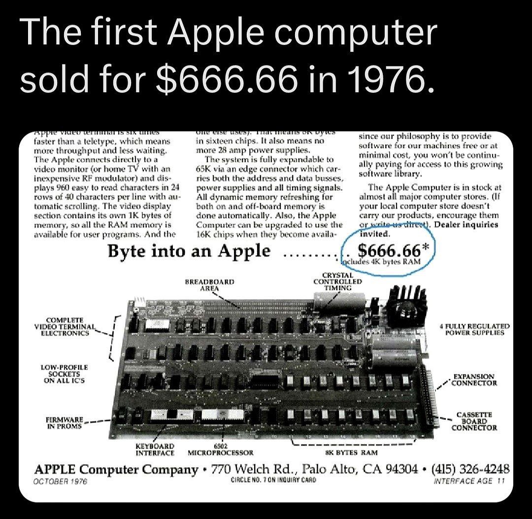 First Apple Computer 666