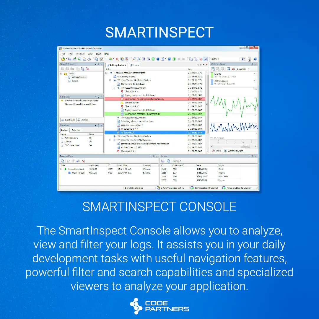 Code Partners on Twitter: "SmartInspect : The SmartInspect Console SmartInspect makes it simple ...