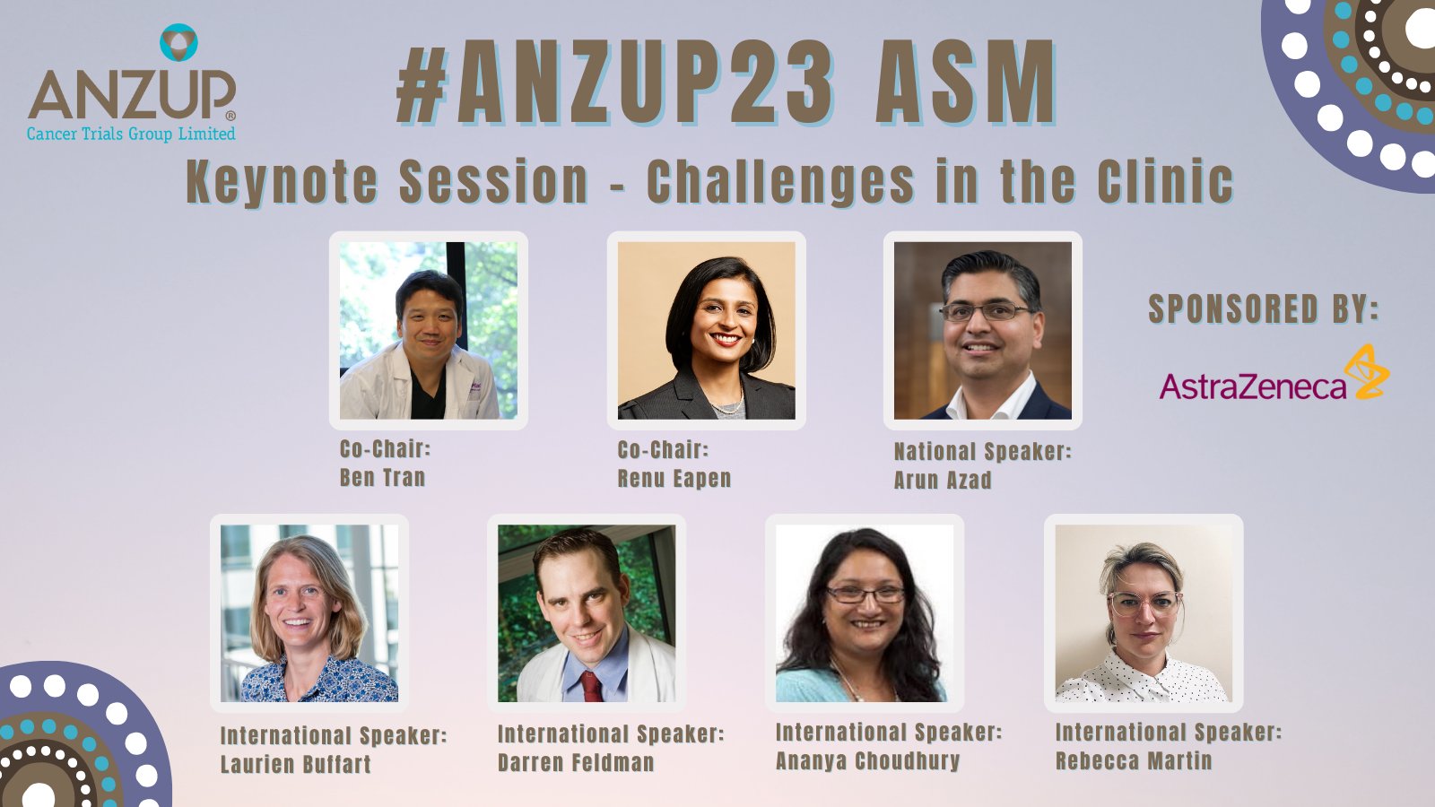 ANZUP on Twitter: "Get ready for #ANZUP23 Keynote Session - Challenges in the Clinic, chaired by ...