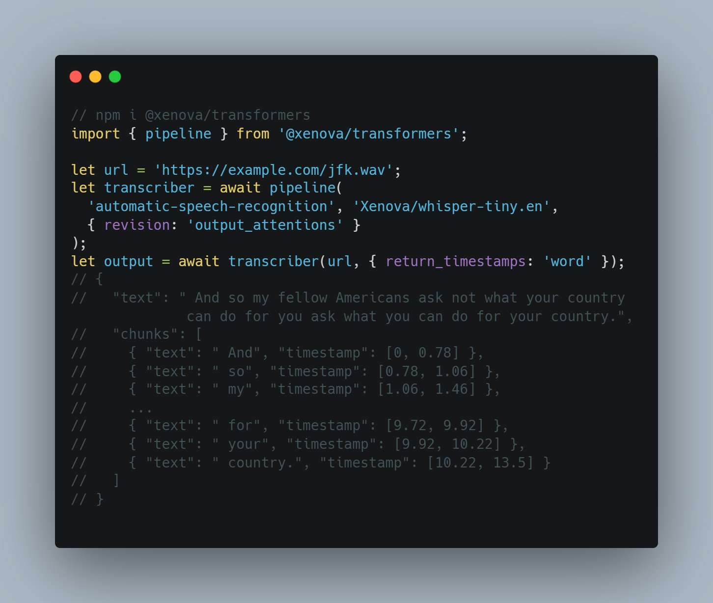 Xenova On Twitter We Just Released Transformers Js V2 4 0 Which Adds Support For Generating