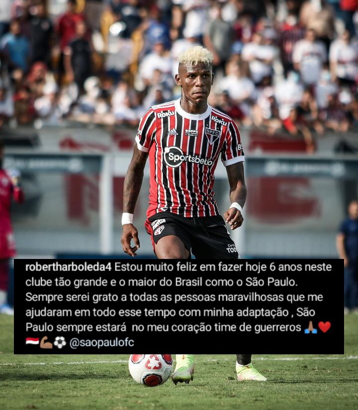 Somos São Paulinos on Twitter: "Arboleda, no Instagram: "Estou muito feliz em fazer hoje 6 anos ...