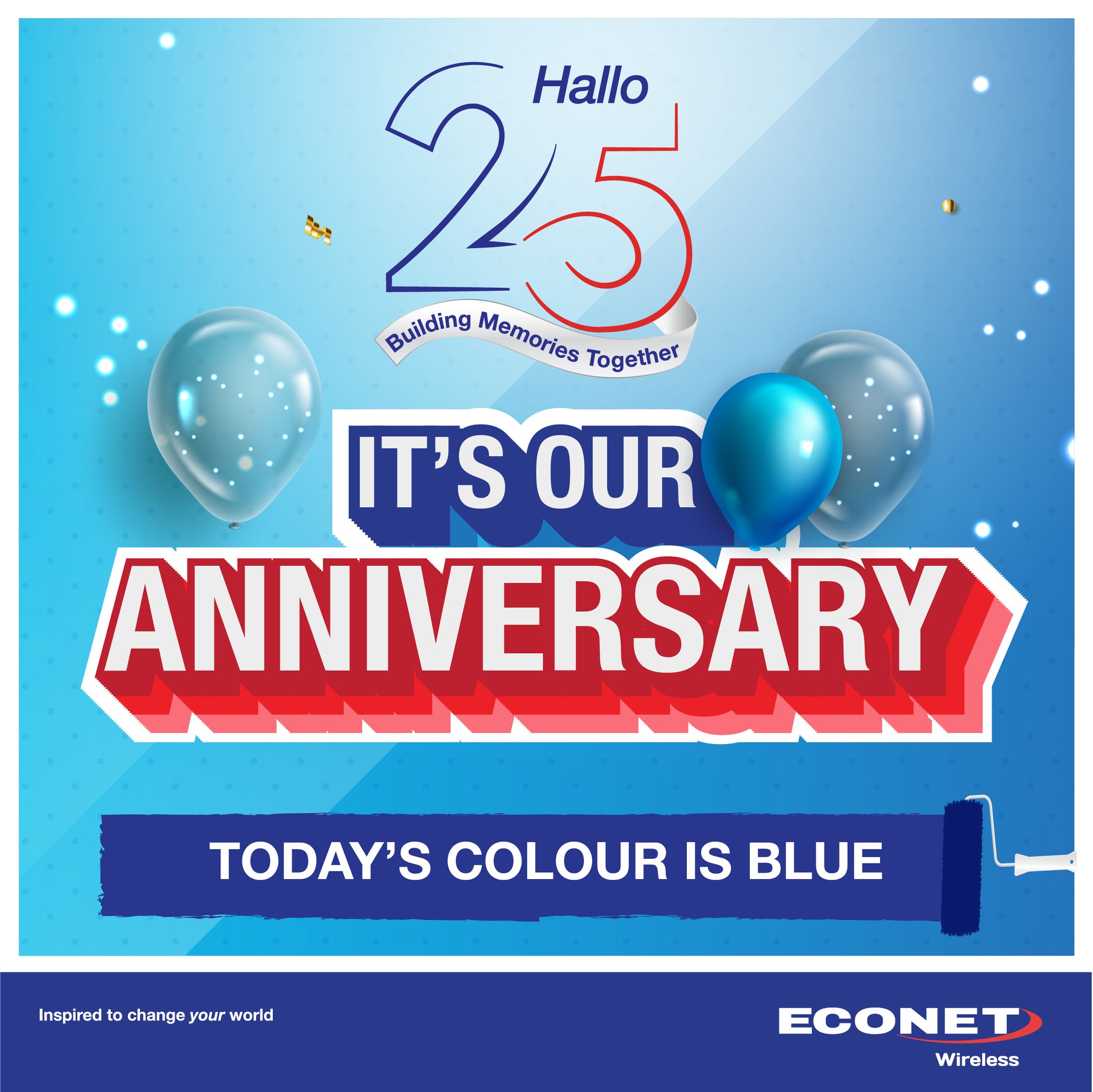 Econet Wireless On Twitter Its Our Anniversary🎉🎂💃🏼and Todays Colour