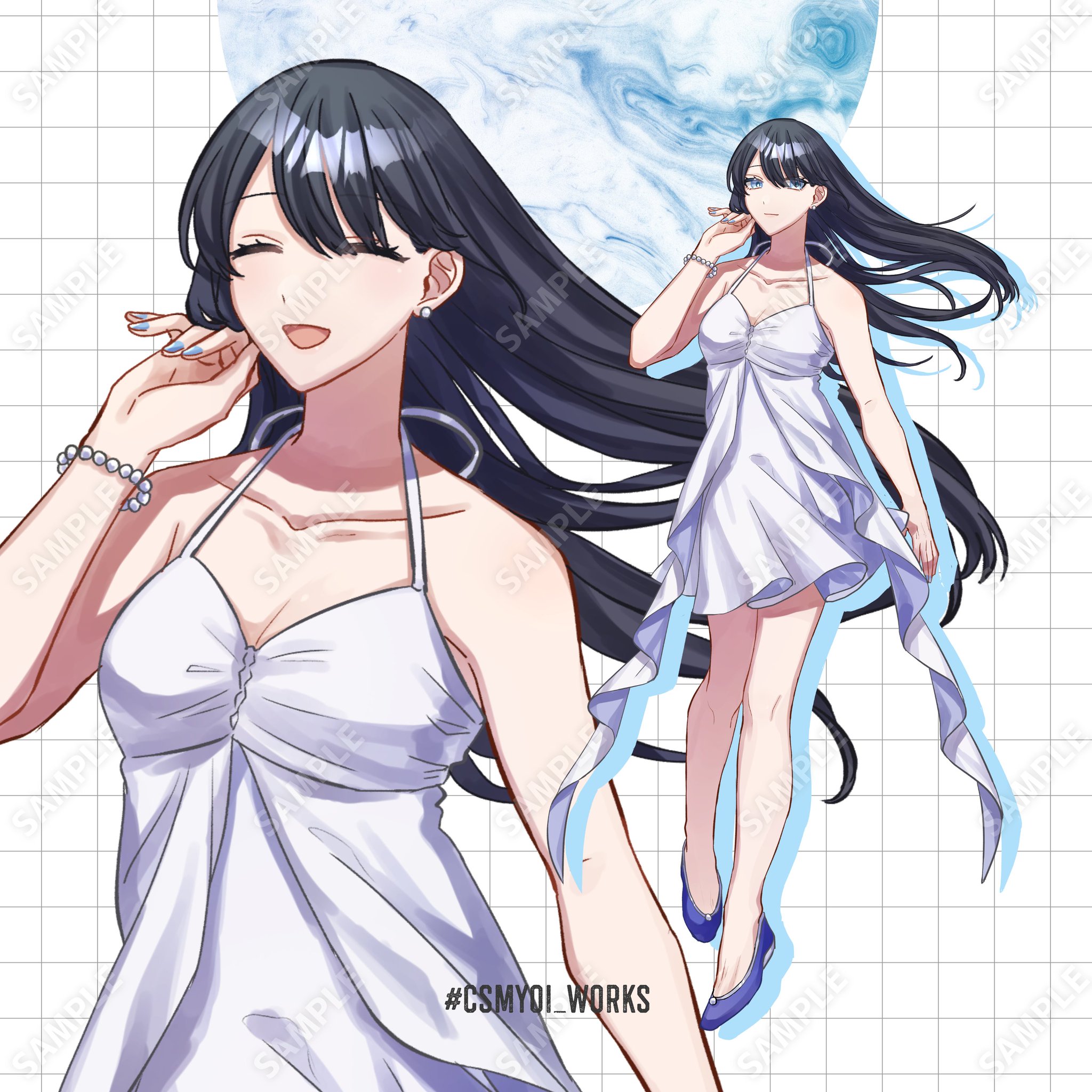 宵 on Twitter: "【お試し価格】黒髪白ワンピースの女性(¥10,000) | スキマ - イラスト依頼・キャラ販売ならSKIMA #SKIMA #キャラ販売 https://t ...