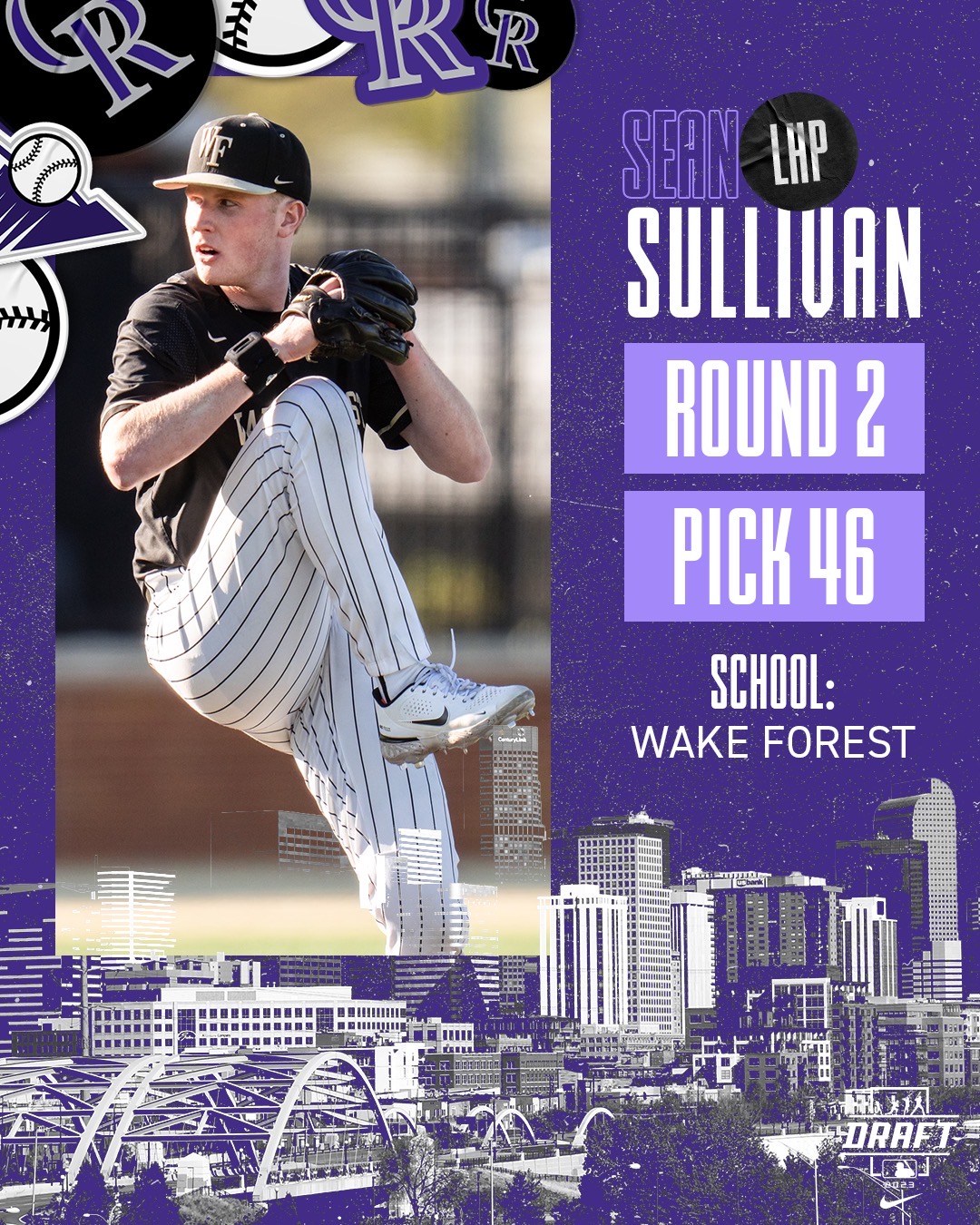 Colorado Rockies on Twitter: "With the 46th pick, we have selected LHP Sean Sullivan! #Rockies ...
